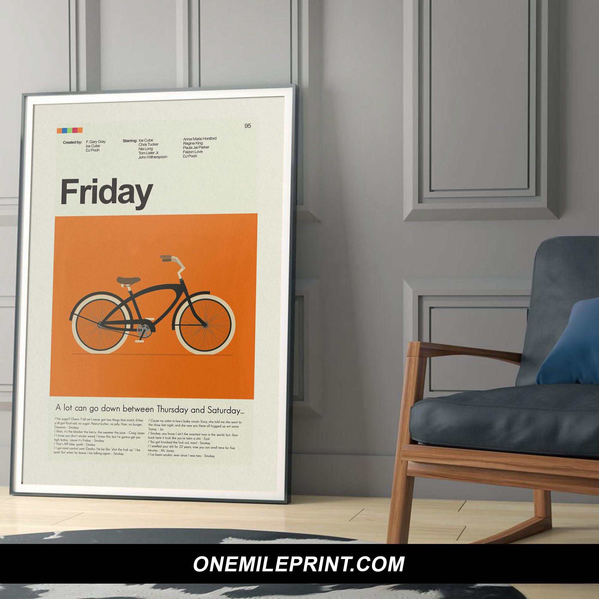Mid Century Modern Friday Movie Poster