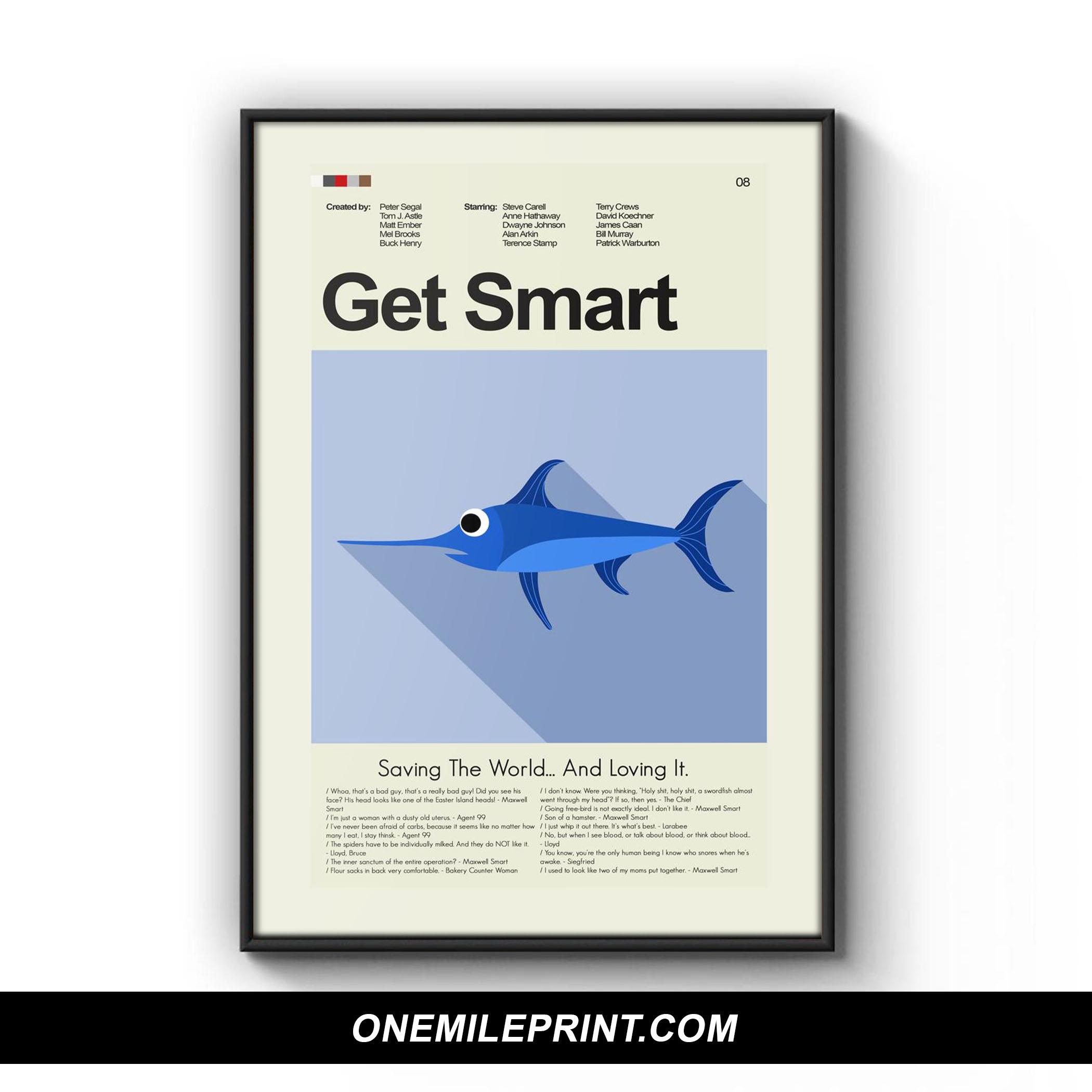 Mid Century Modern Get Smart Movie Poster