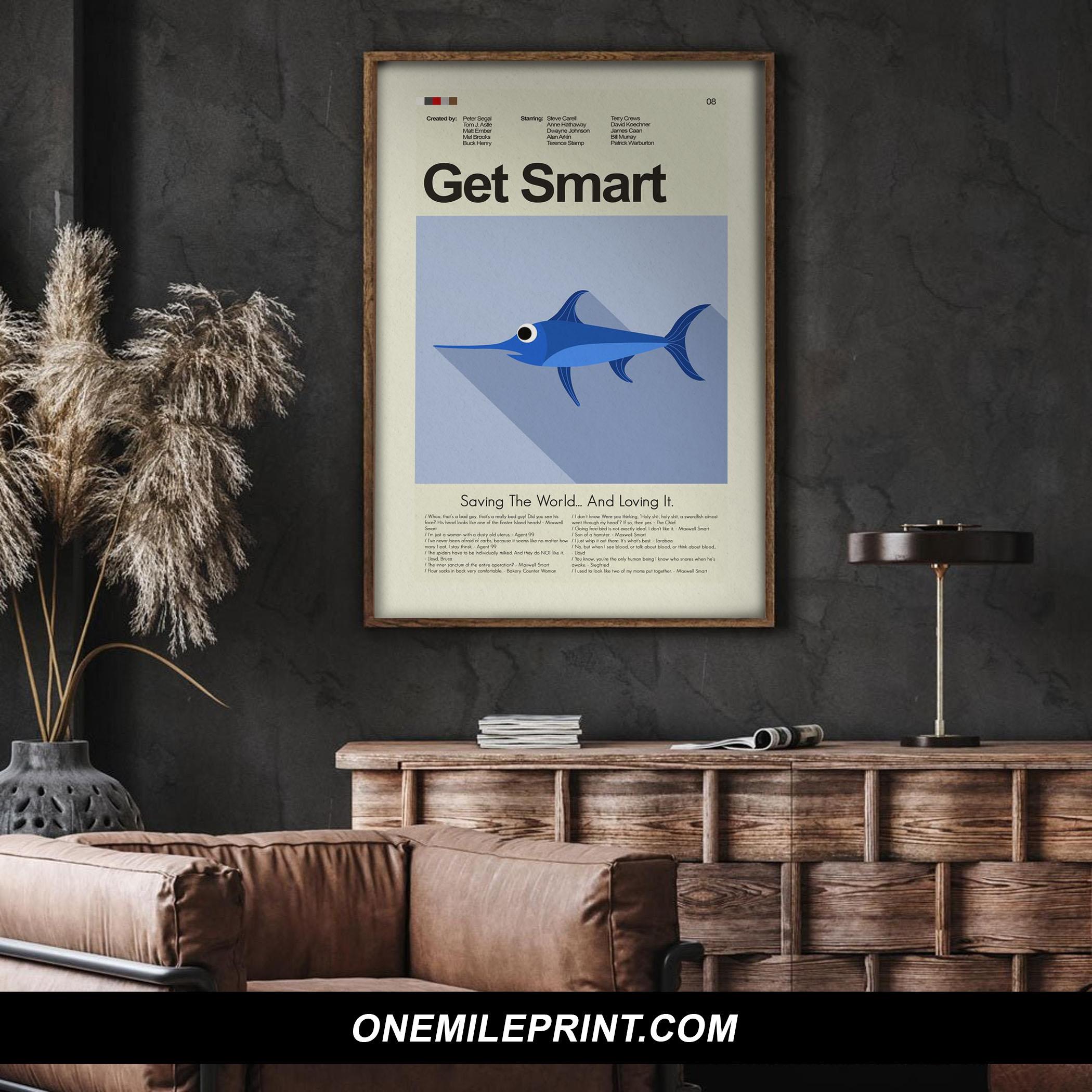 Mid Century Modern Get Smart Movie Poster