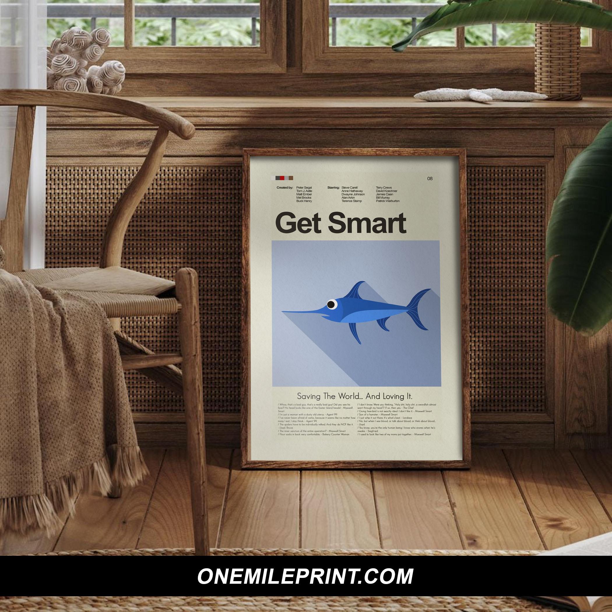 Mid Century Modern Get Smart Movie Poster