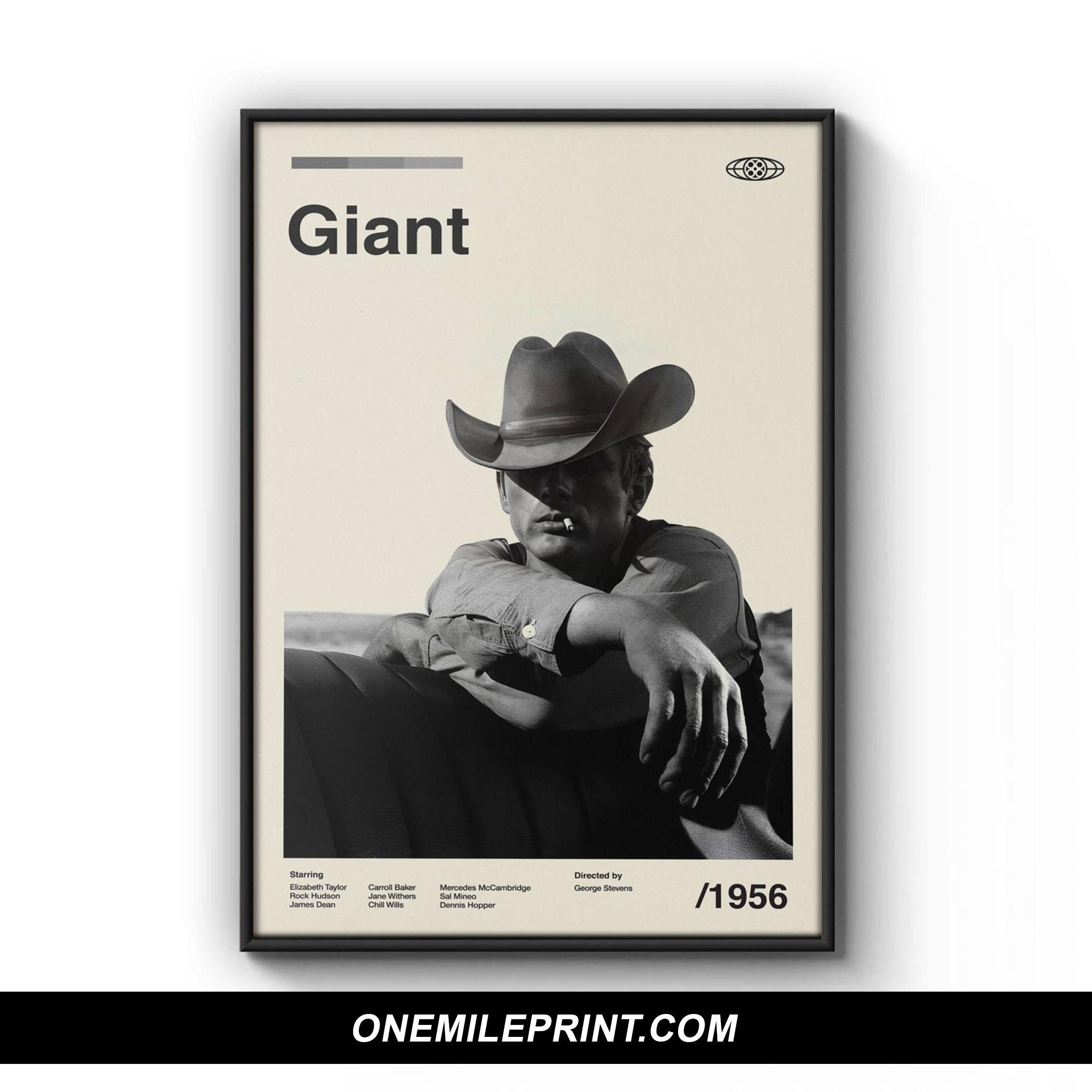 Midcentury Giant Movie Poster