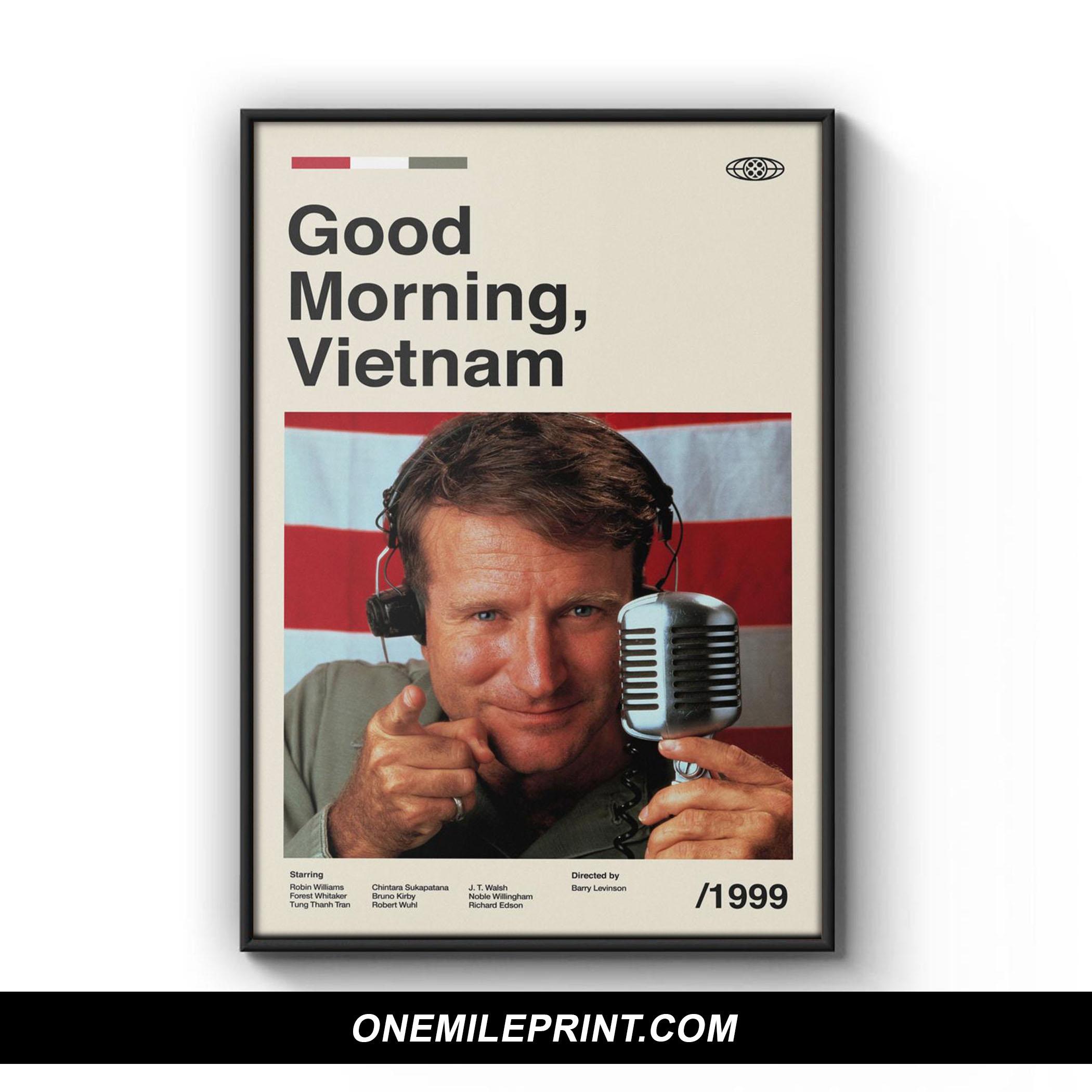 Midcentury Good Morning, Vietnam Movie Poster