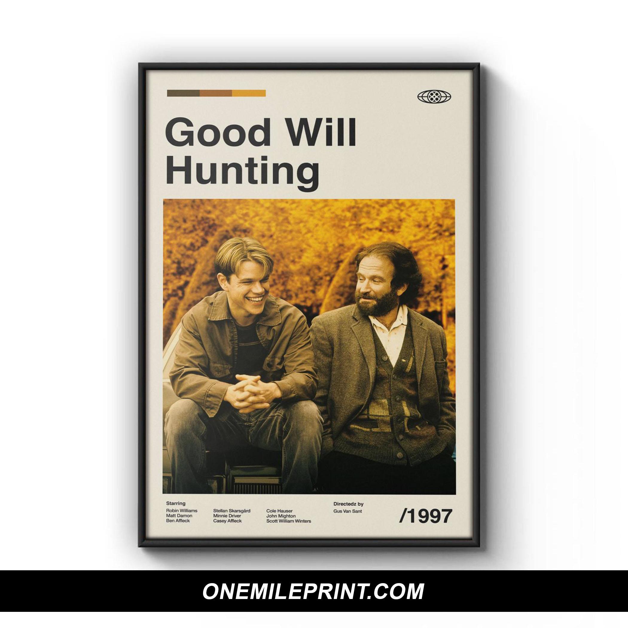 Midcentury Good Will Hunting Movie Poster