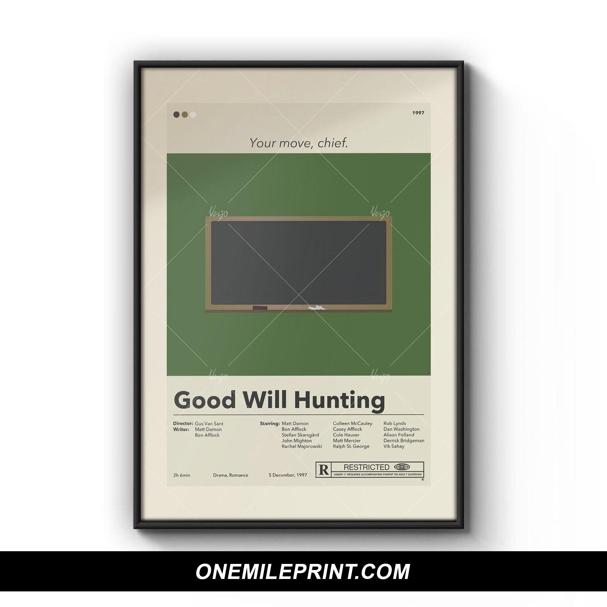 Minimalist Good Will Hunting Movie Poster