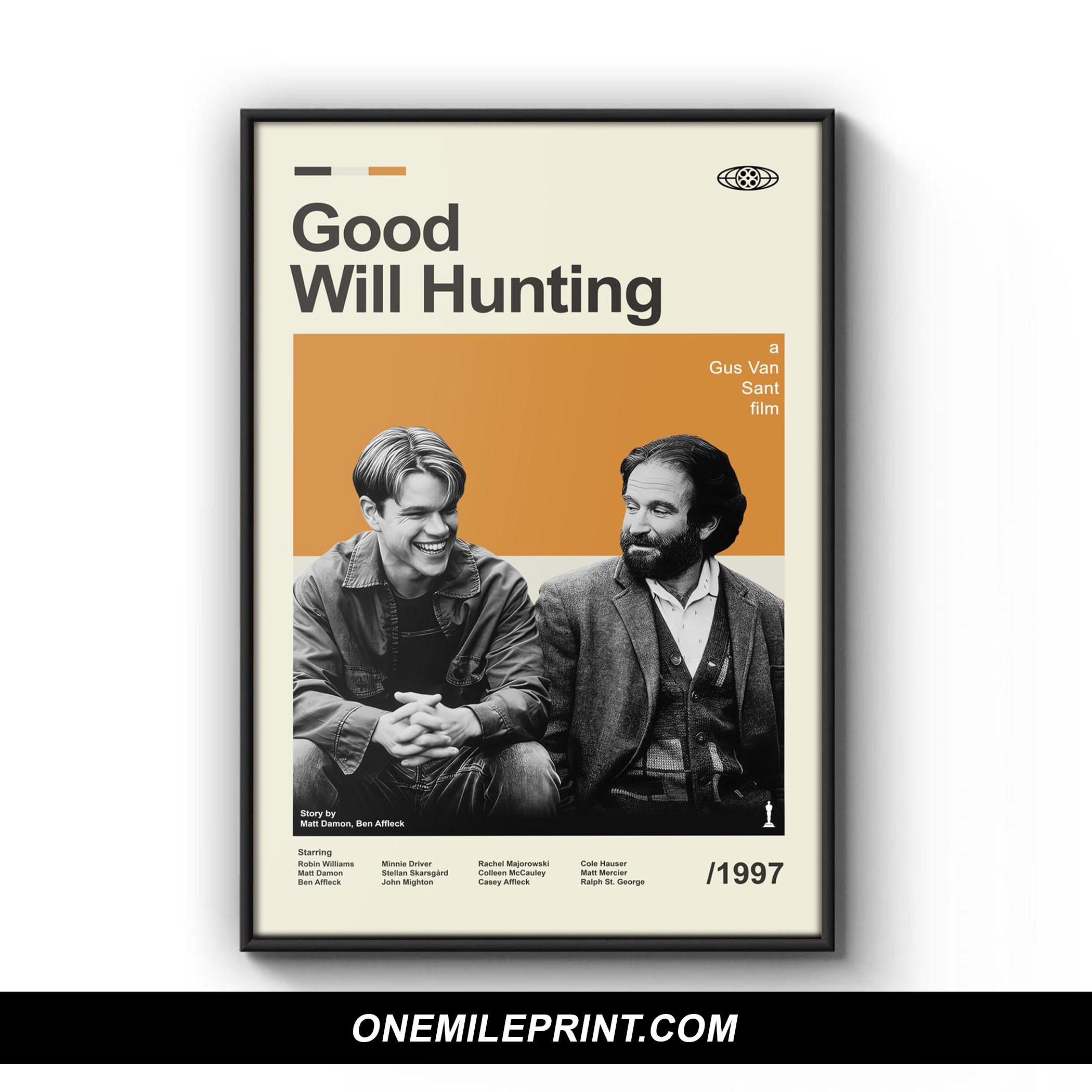Mid Century Good Will Hunting Movie Poster