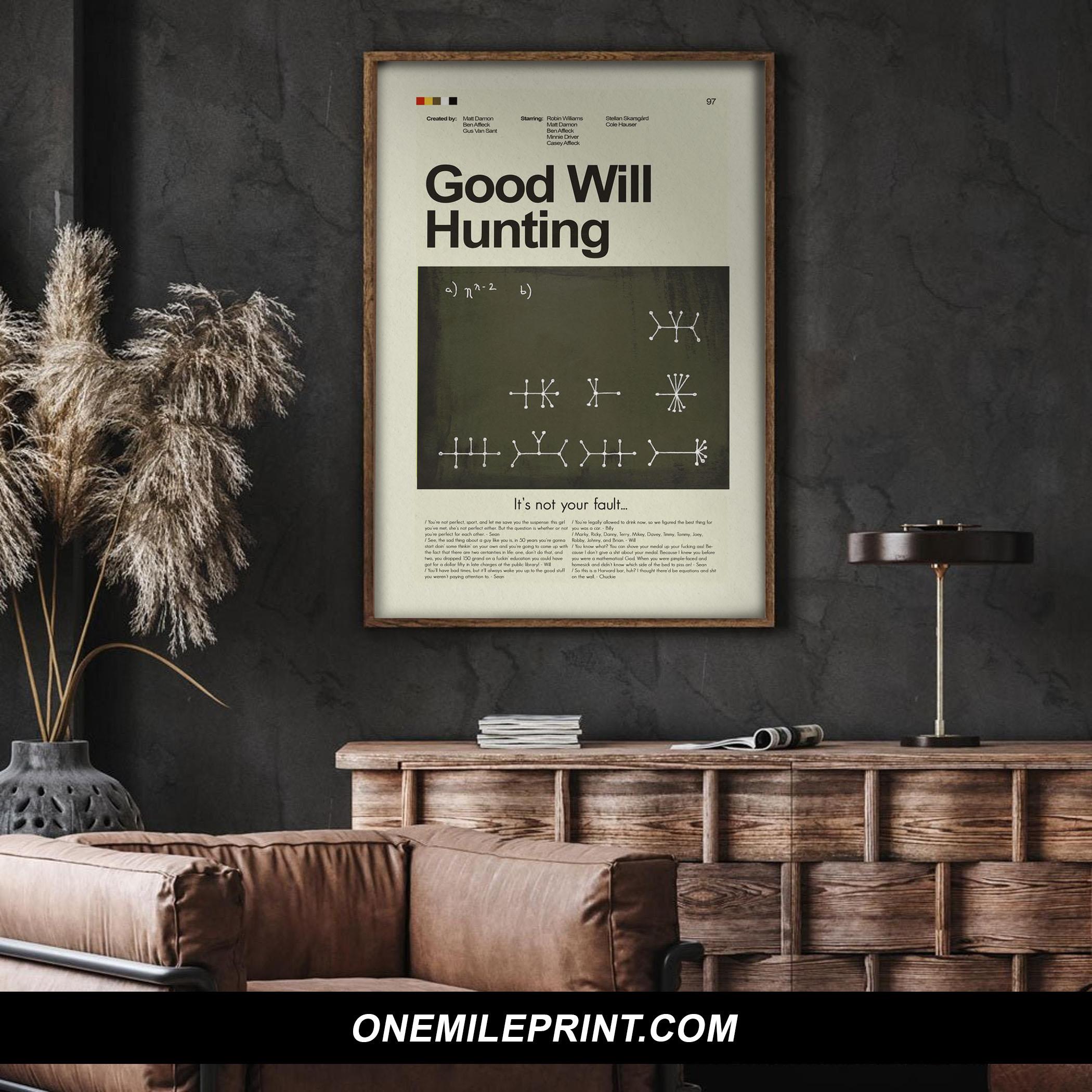 Mid Century Modern Good Will Hunting Movie Poster