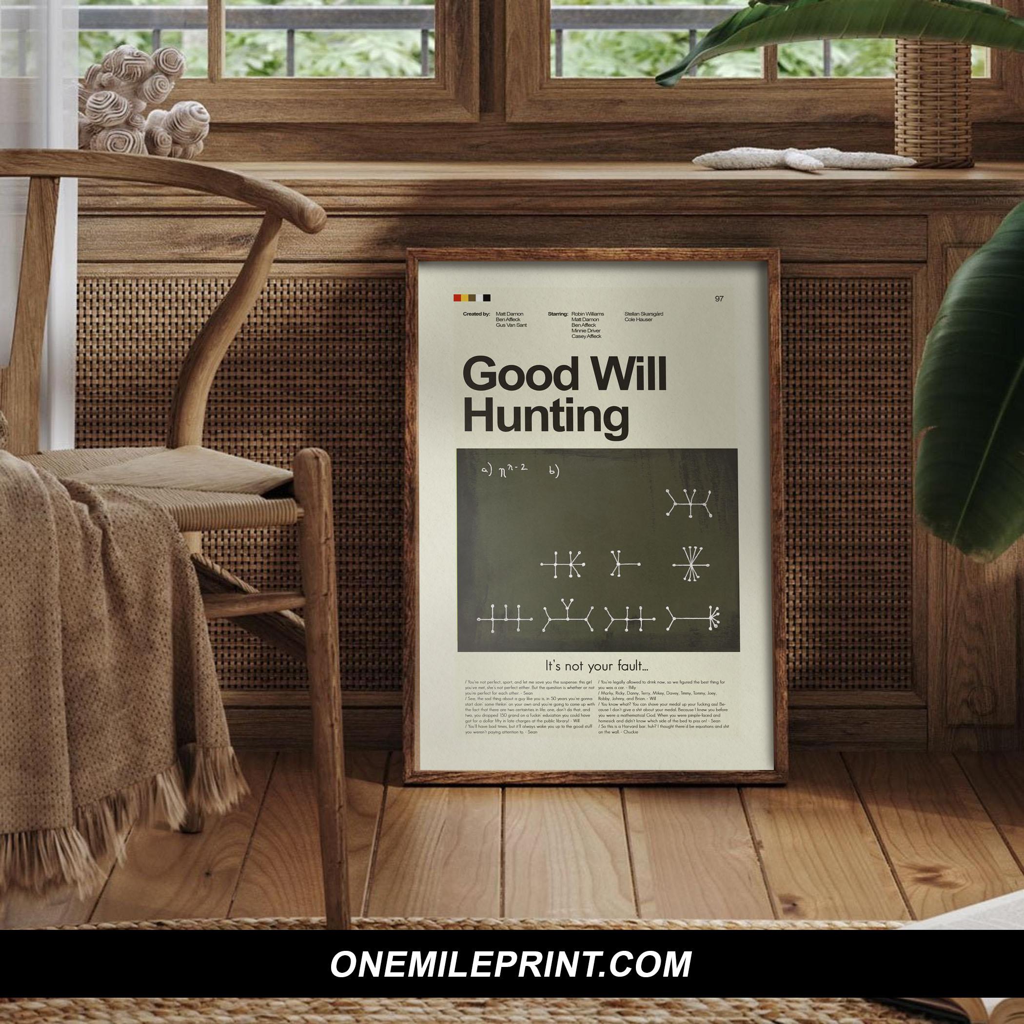 Mid Century Modern Good Will Hunting Movie Poster