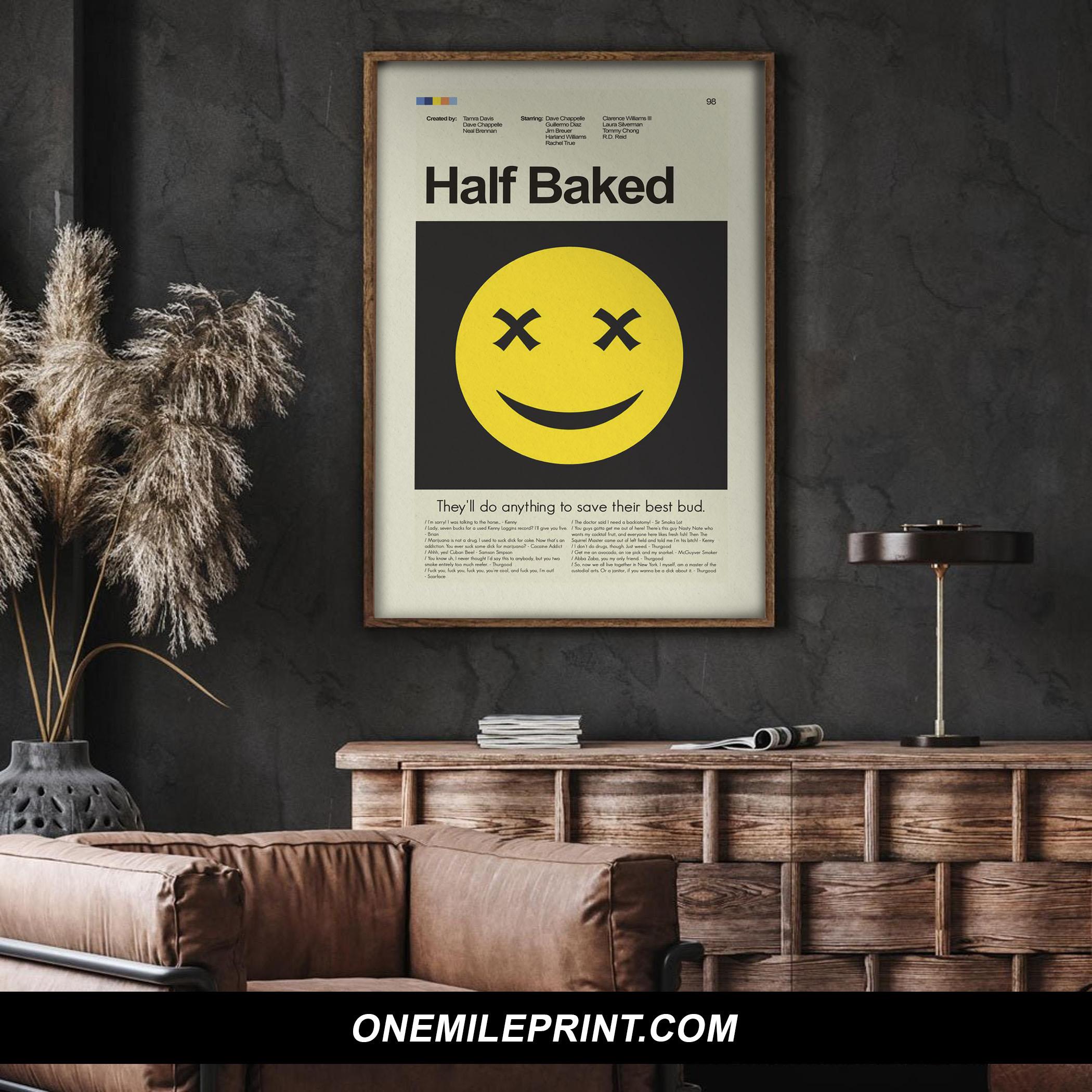Mid Century Modern Half Baked Movie Poster