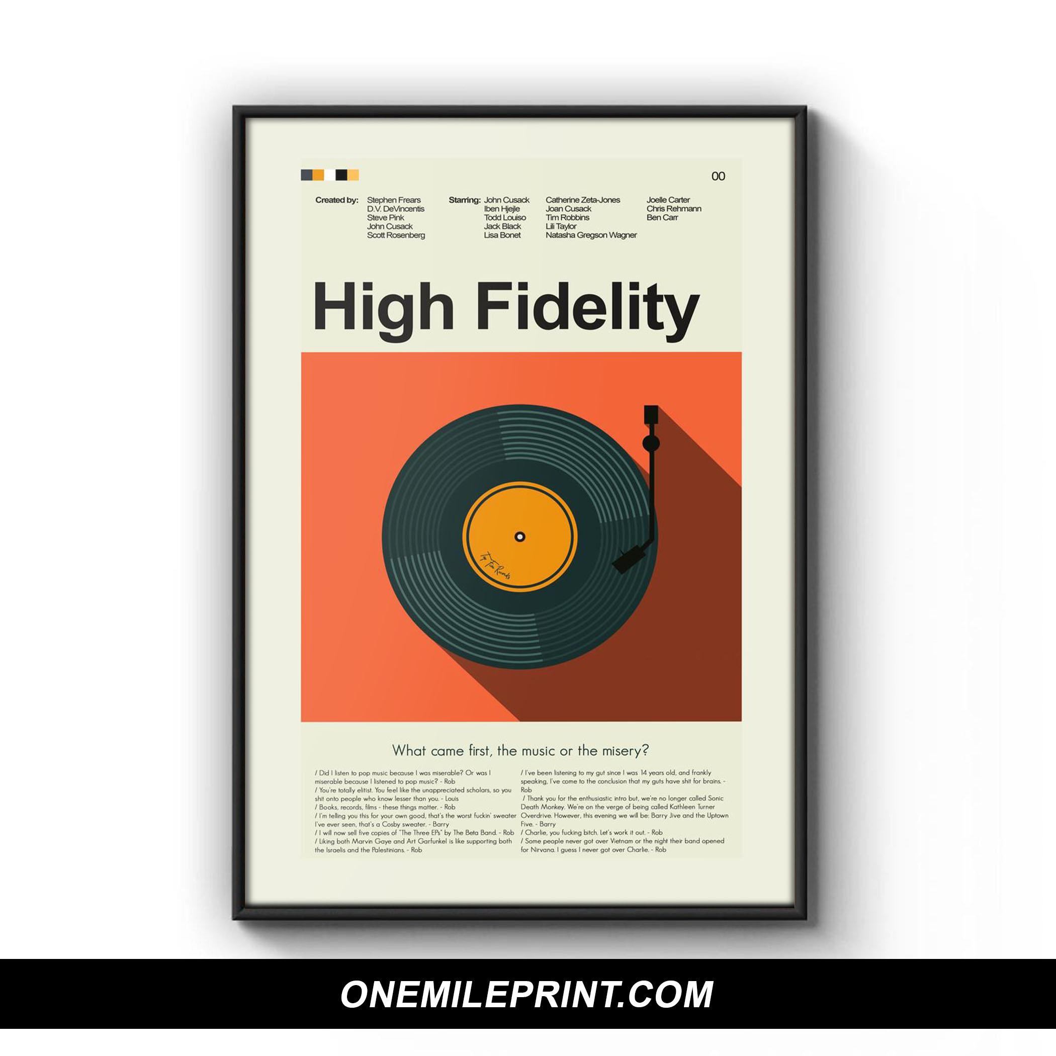 Mid Century Modern High Fidelity Movie Poster