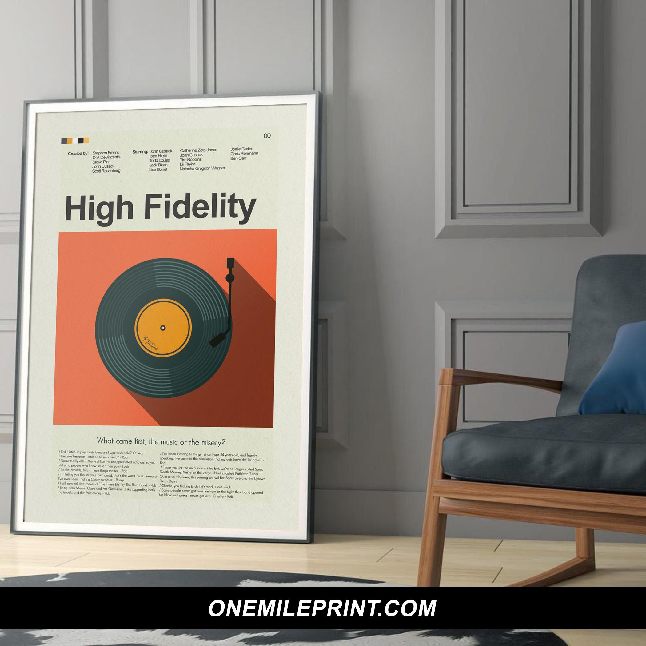 Mid Century Modern High Fidelity Movie Poster