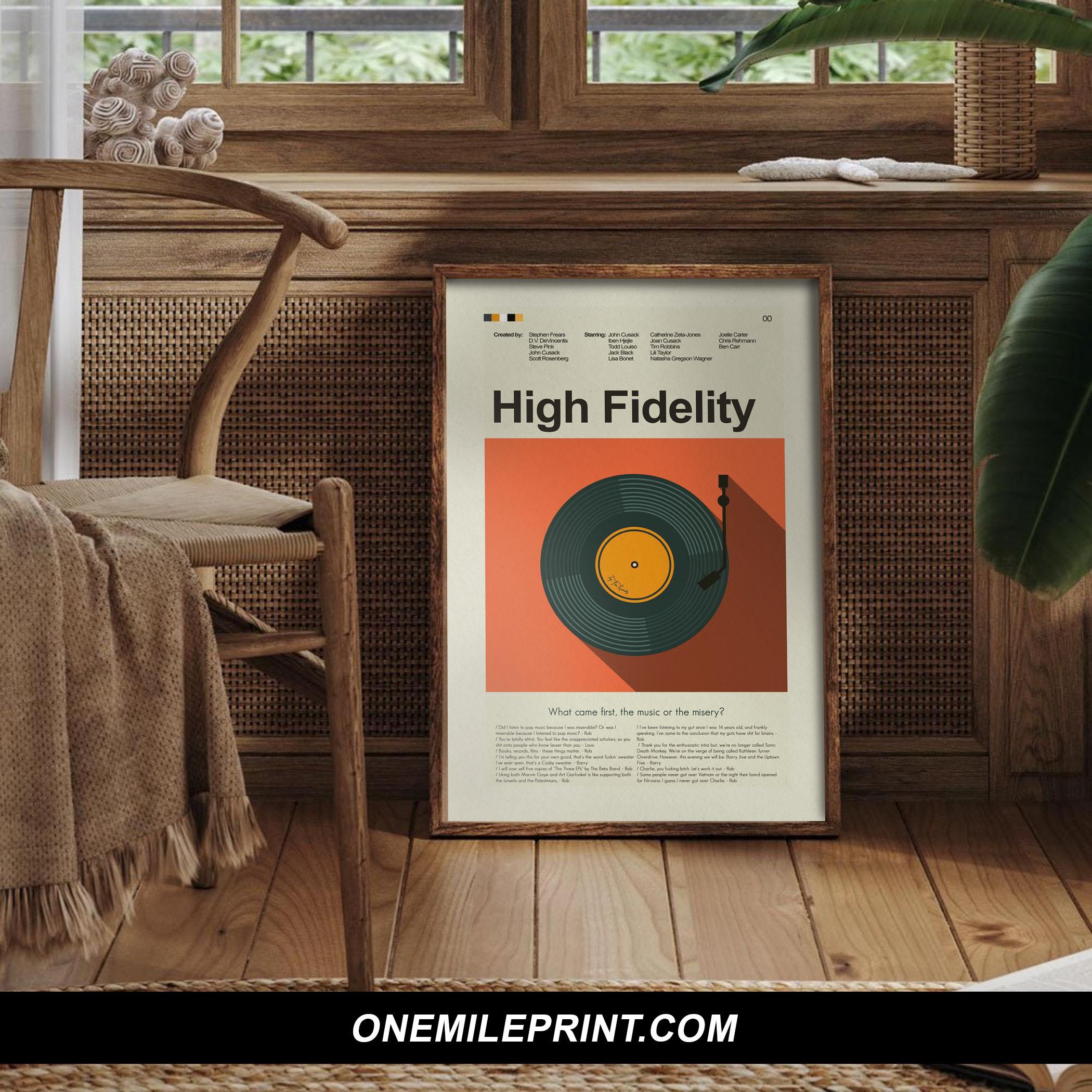 Mid Century Modern High Fidelity Movie Poster