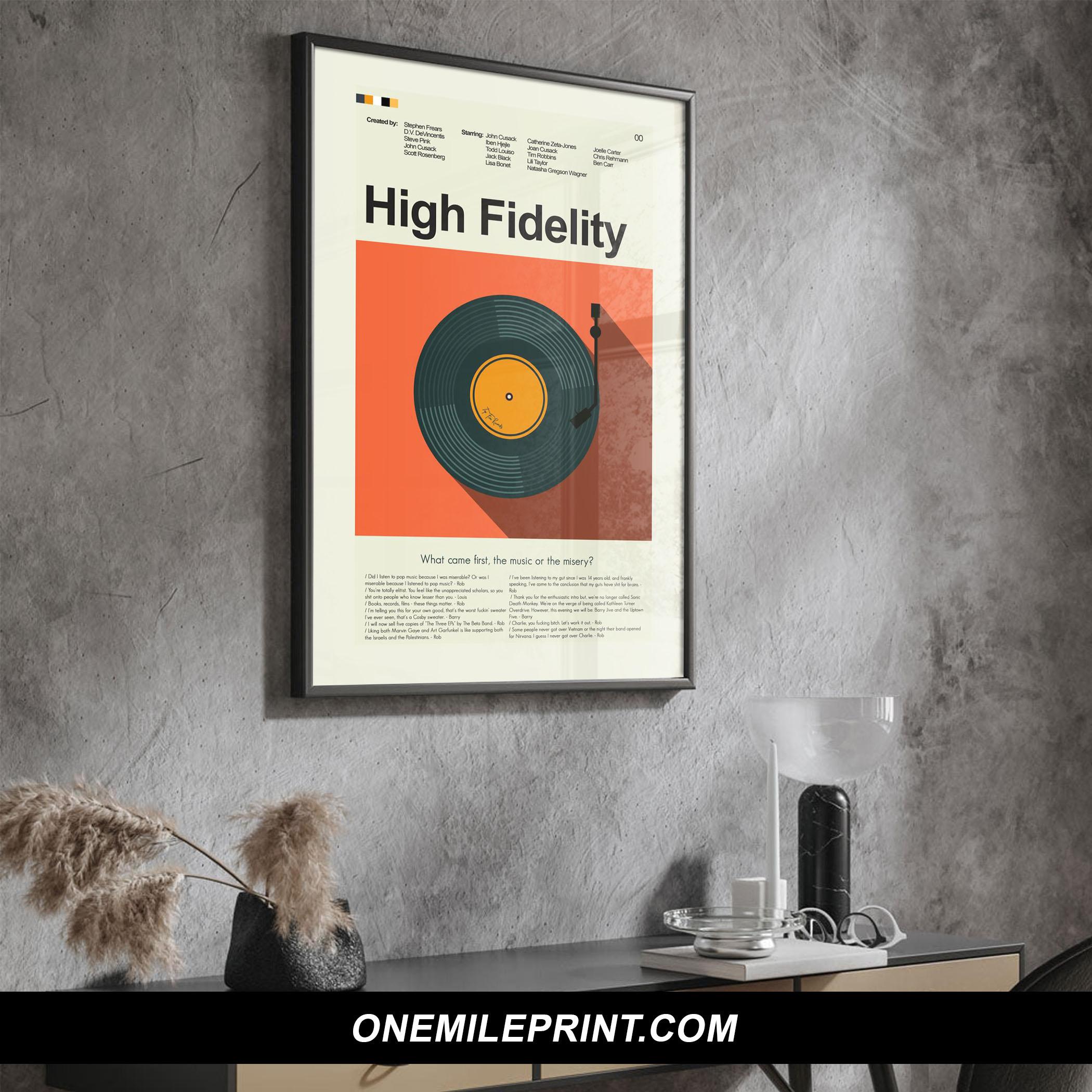 Mid Century Modern High Fidelity Movie Poster