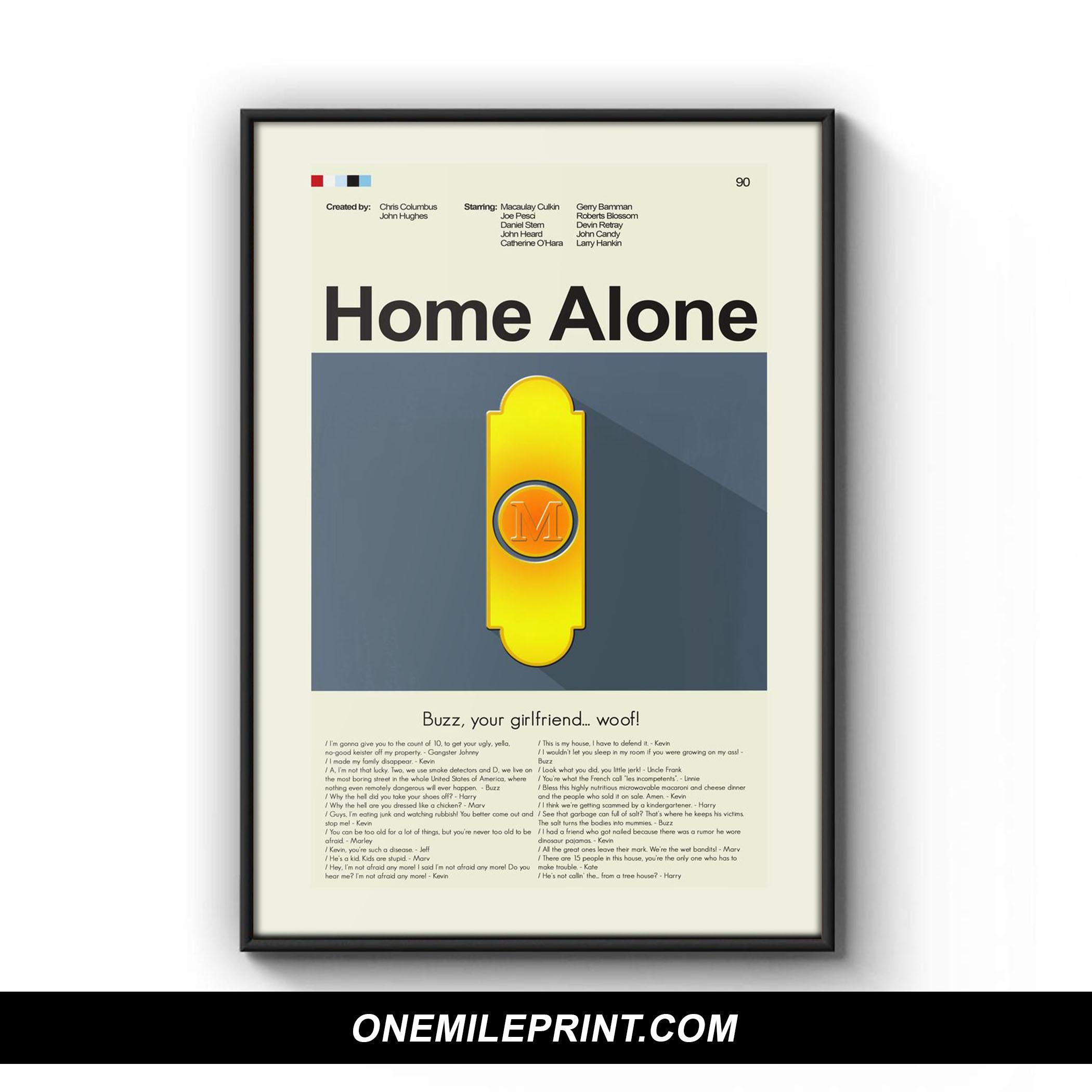 Mid Century Modern Home Alone 2: Lost in New York Movie Poster