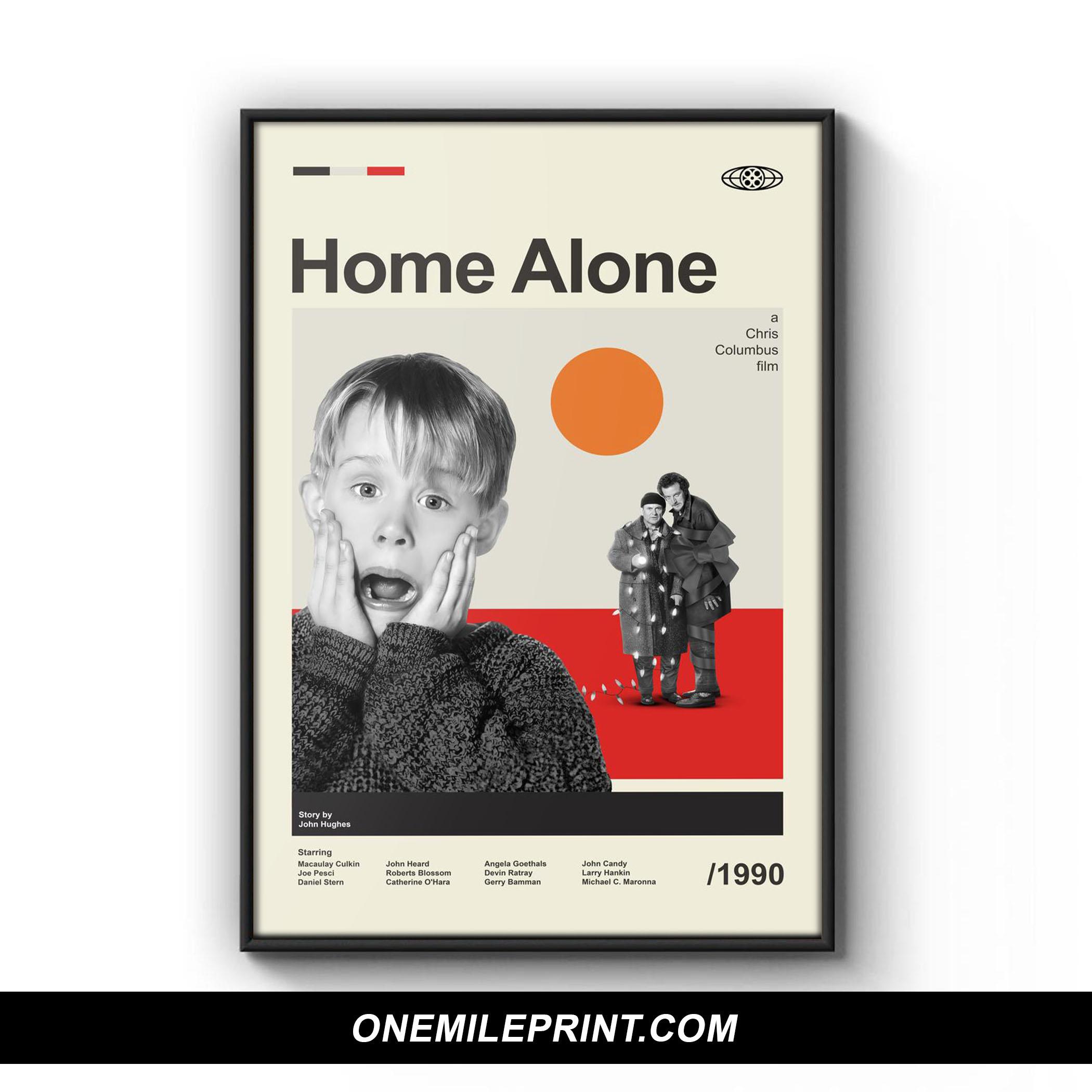 Mid Century Home Alone Movie Poster
