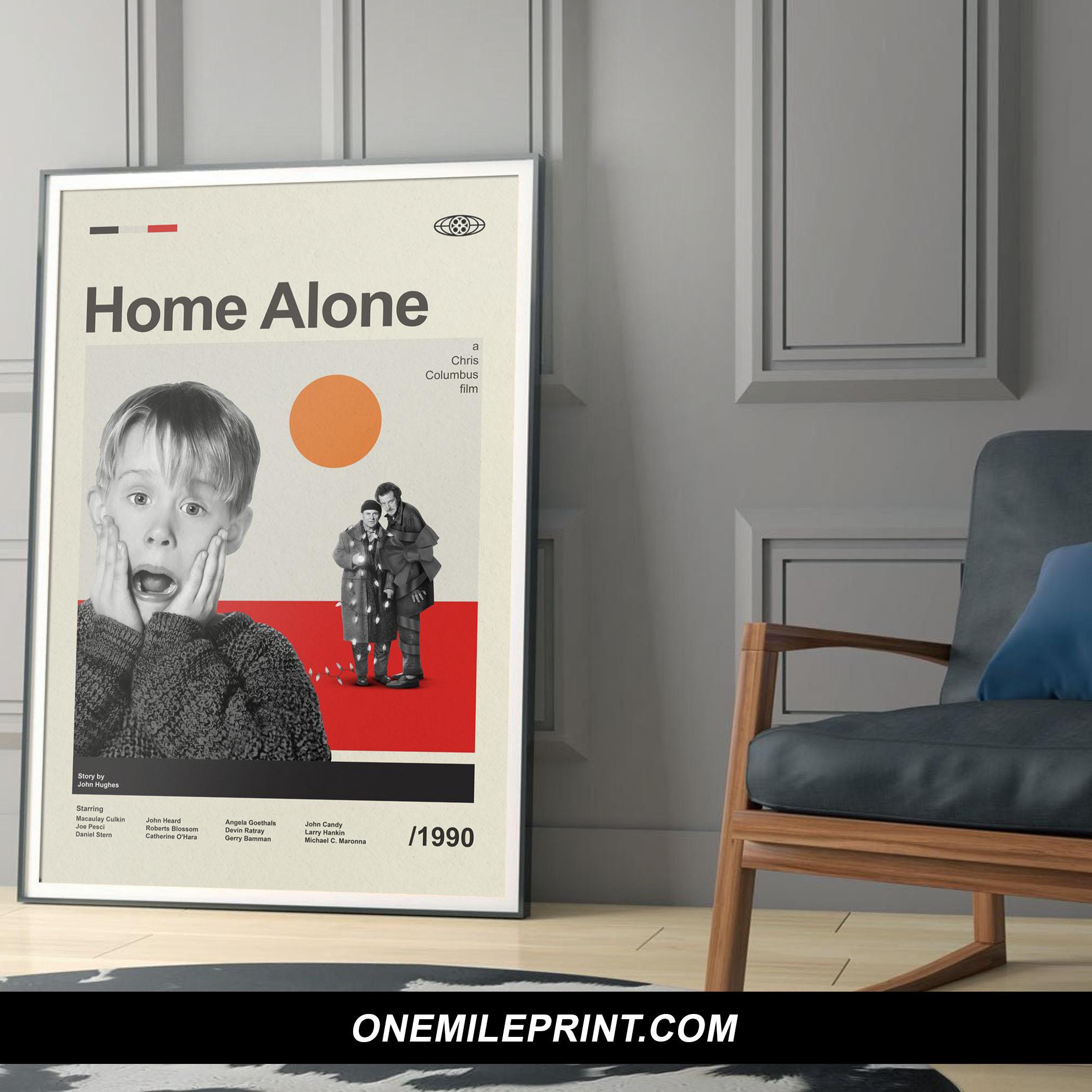 Mid Century Home Alone Movie Poster