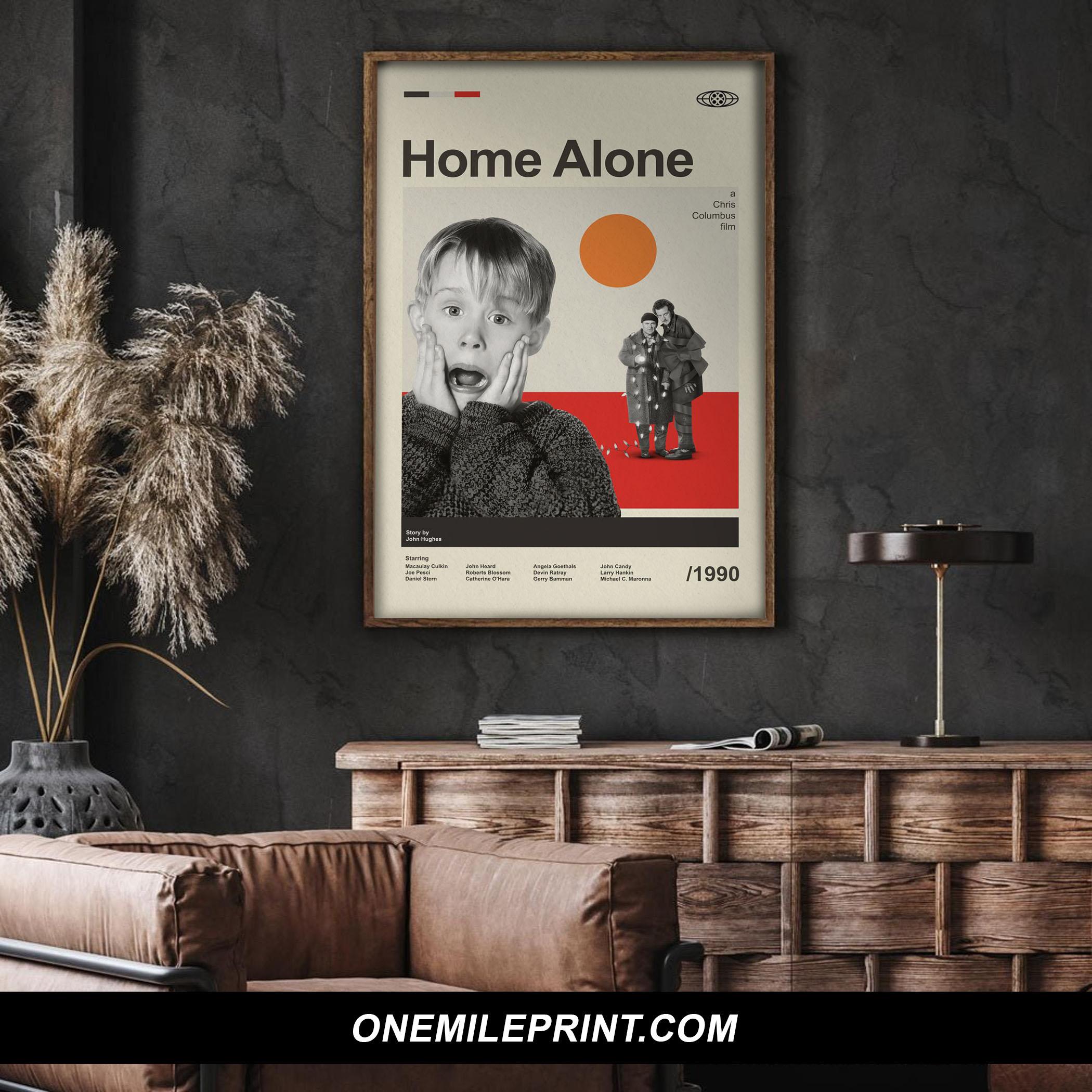 Mid Century Home Alone Movie Poster