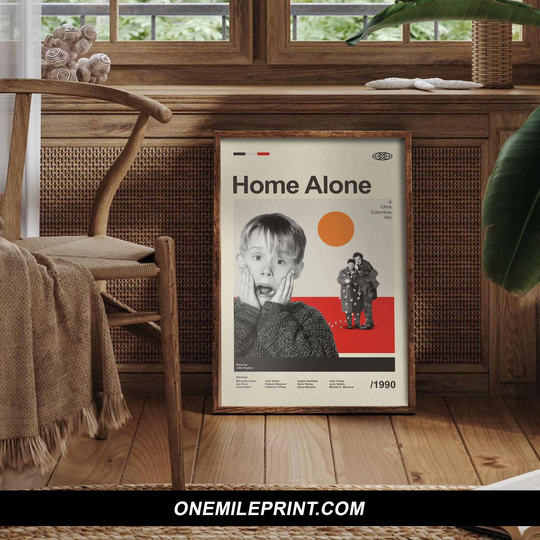 Mid Century Home Alone Movie Poster