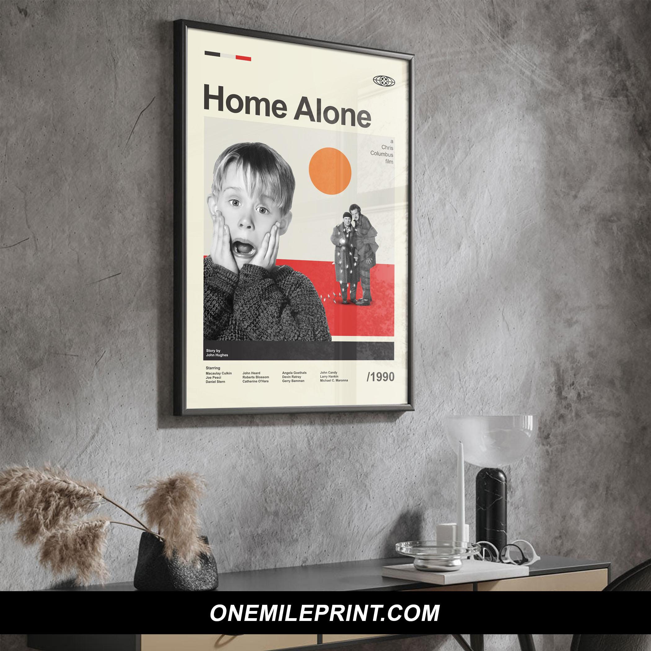 Mid Century Home Alone Movie Poster