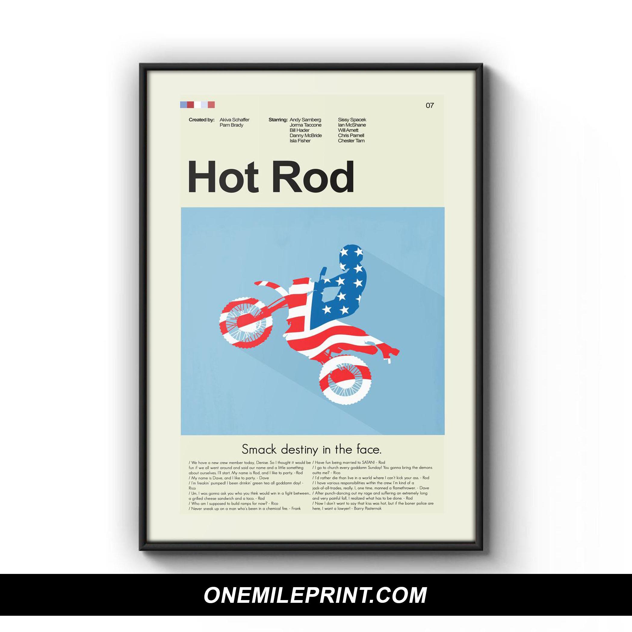 Mid Century Modern Hot Rod Movie Poster