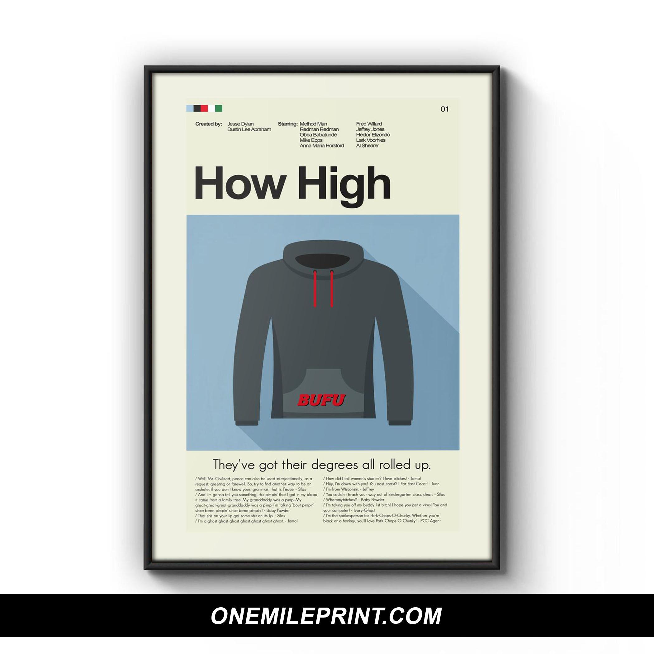 Mid Century Modern How High Movie Poster