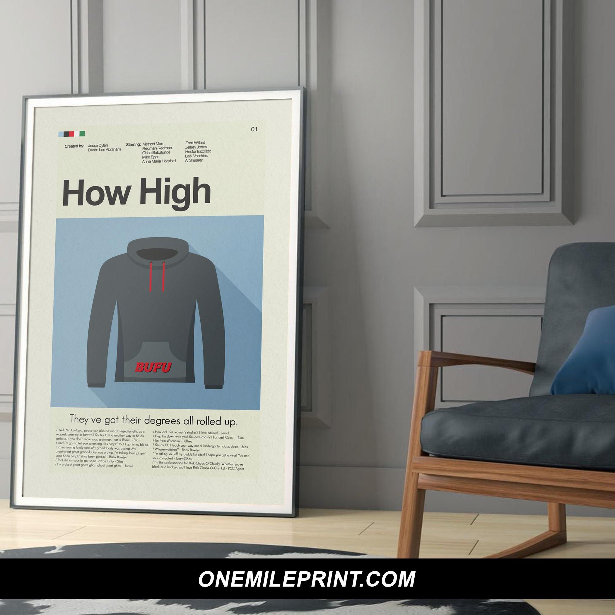 Mid Century Modern How High Movie Poster