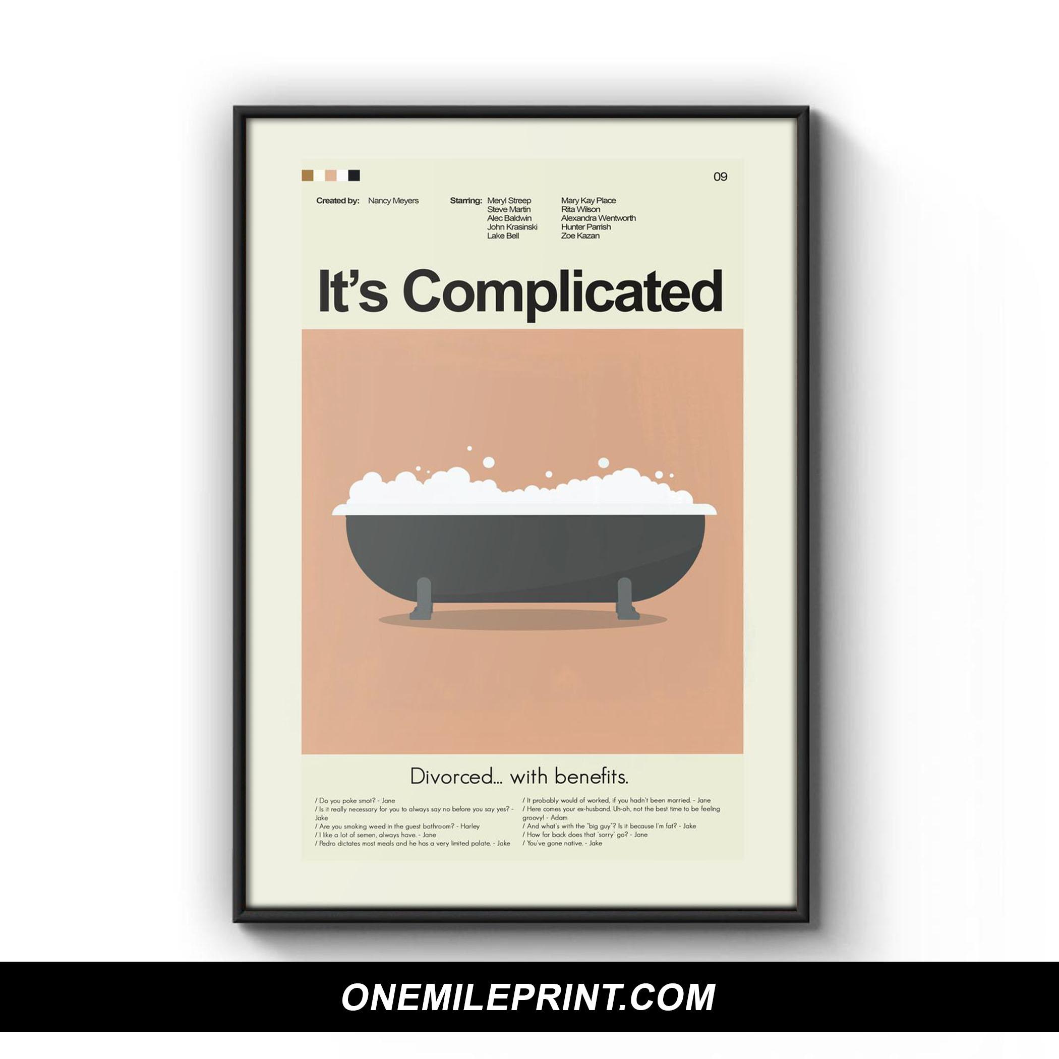 Mid Century Modern It's Complicated Movie Poster