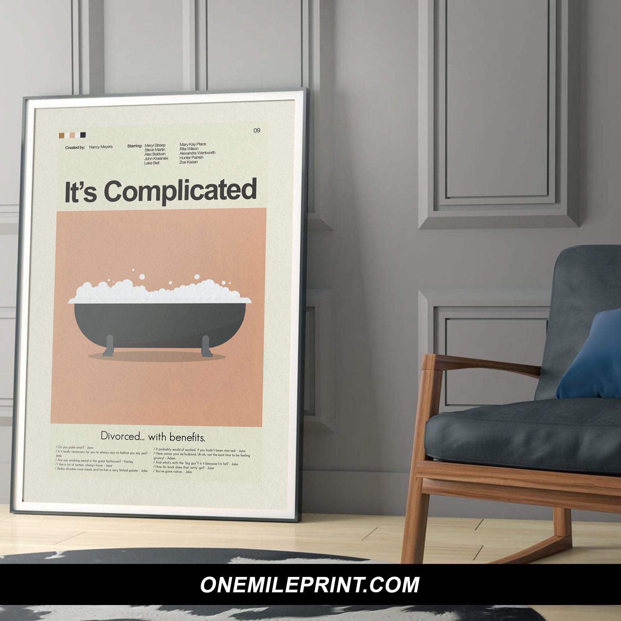 Mid Century Modern It's Complicated Movie Poster