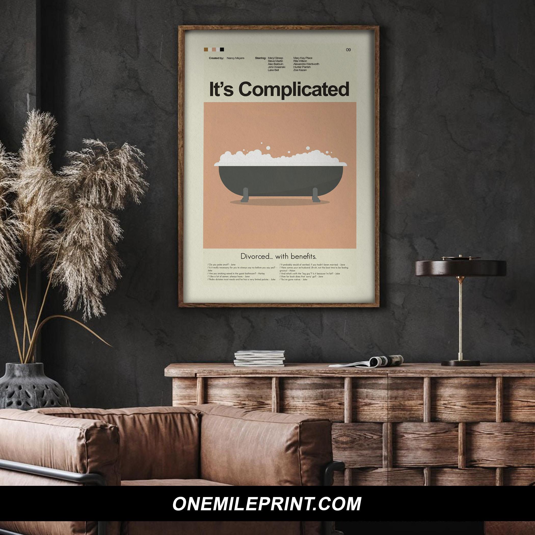 Mid Century Modern It's Complicated Movie Poster