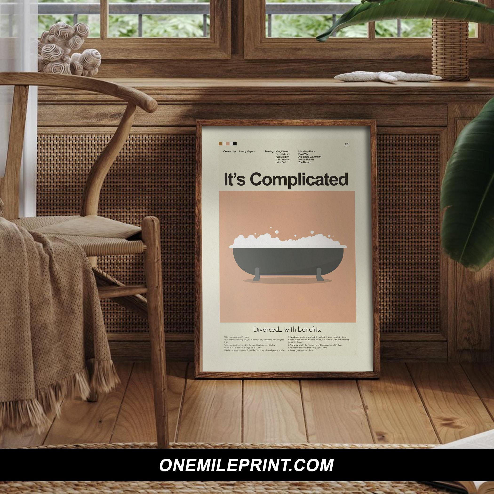 Mid Century Modern It's Complicated Movie Poster