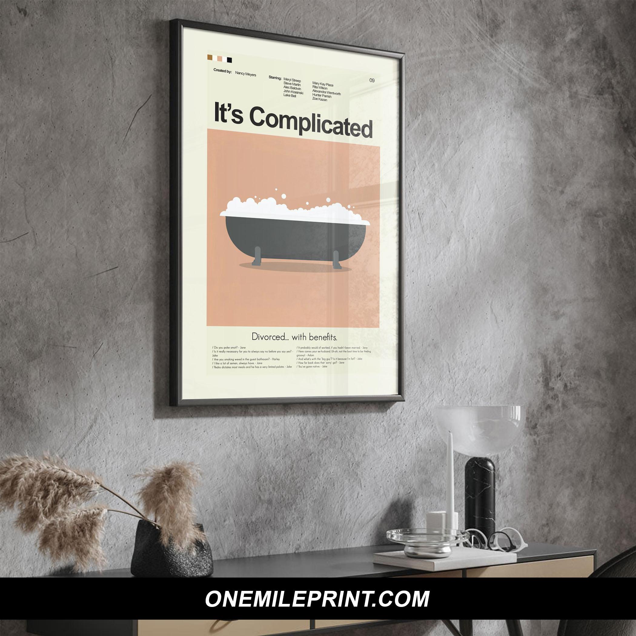 Mid Century Modern It's Complicated Movie Poster