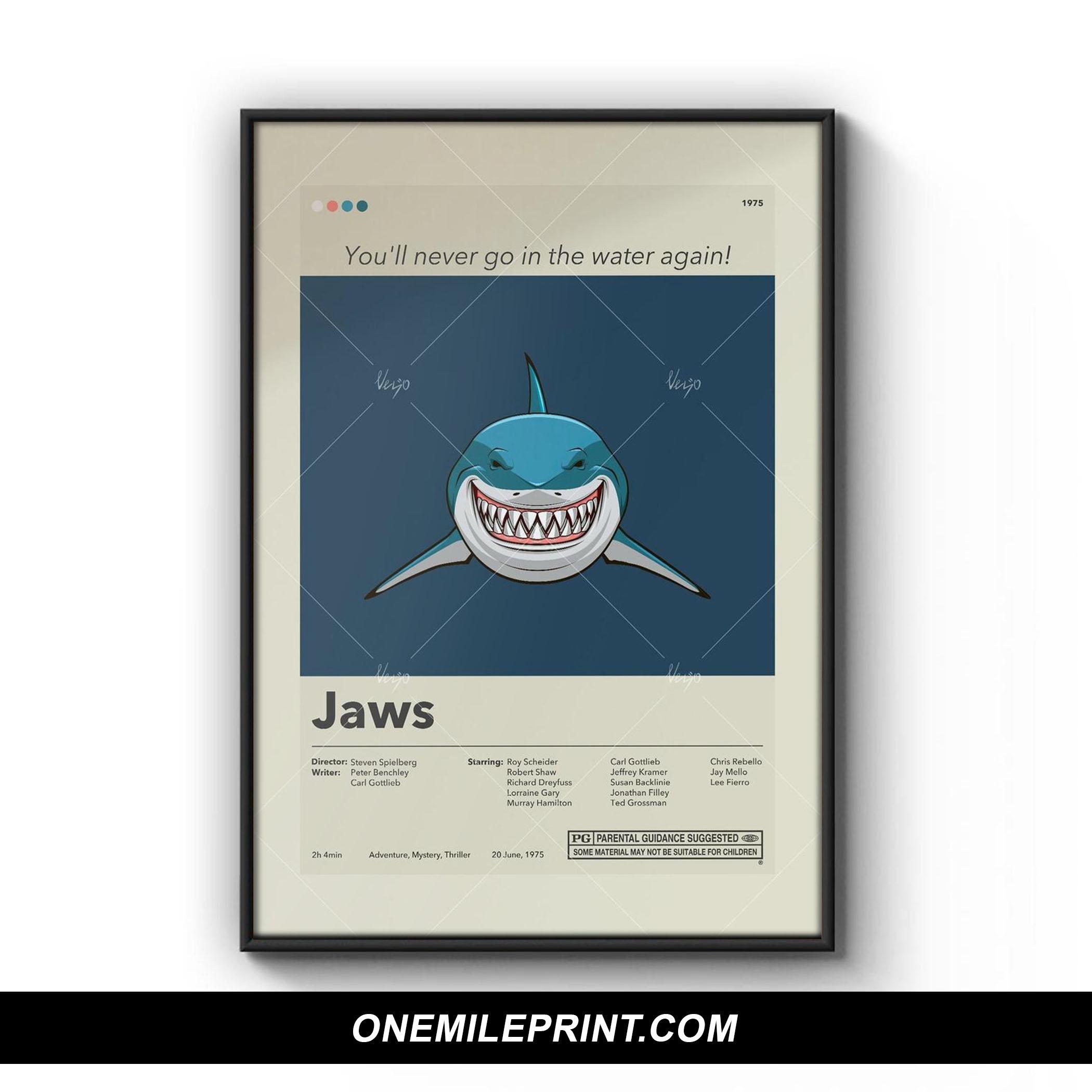 Minimalist Jaws Movie Poster