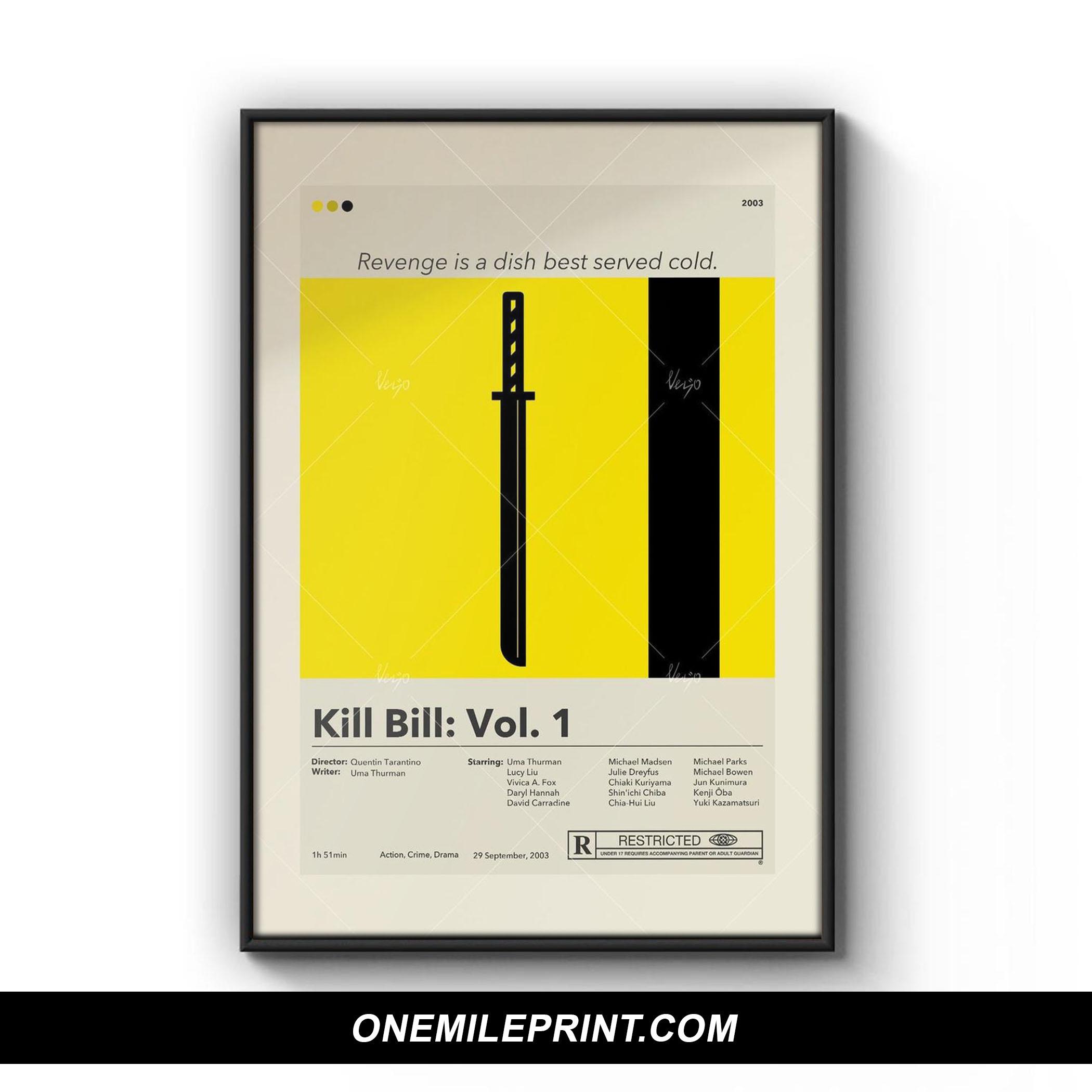 Minimalist Kill Bill: Vol. 1 Movie Poster