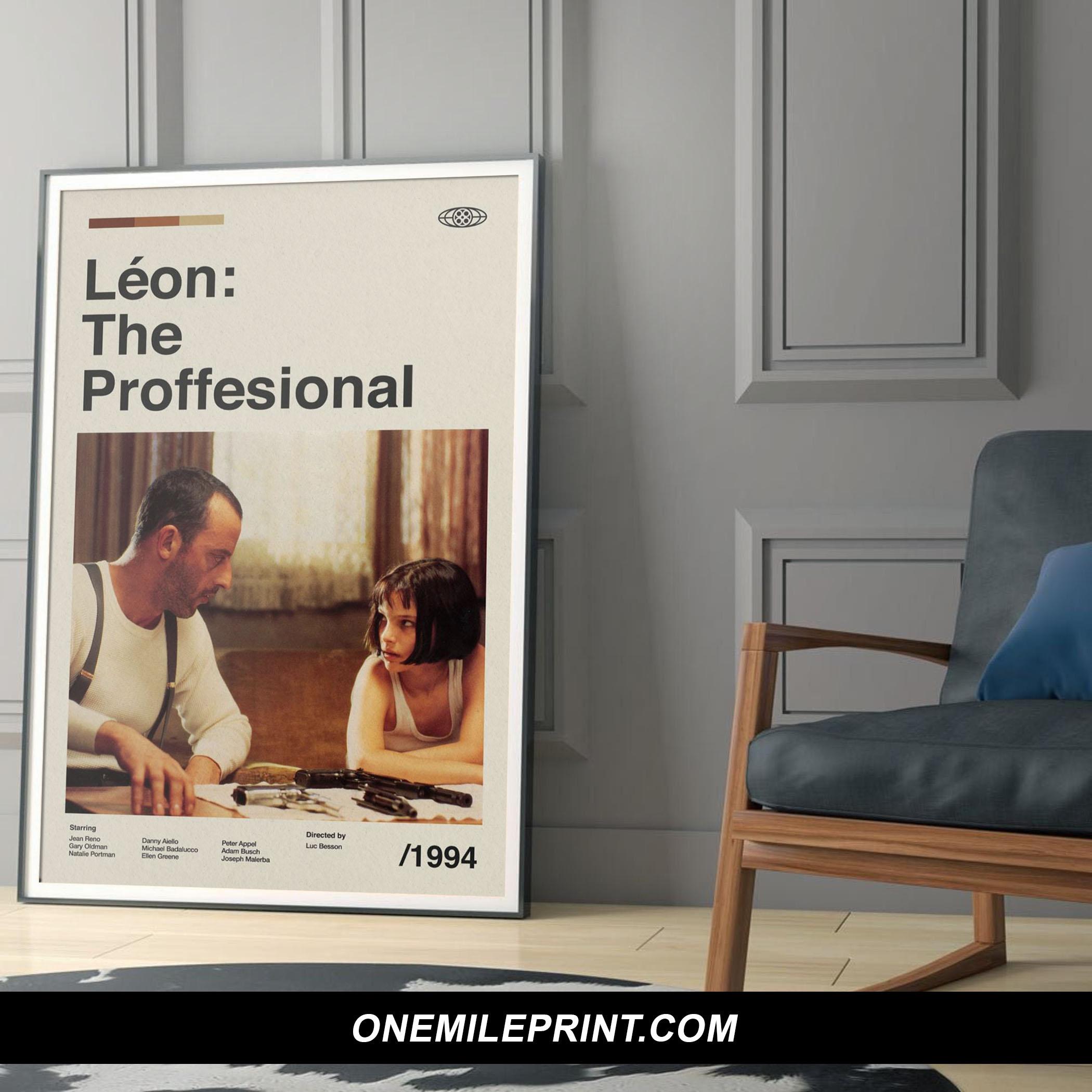 Midcentury Léon: The Professional Movie Poster