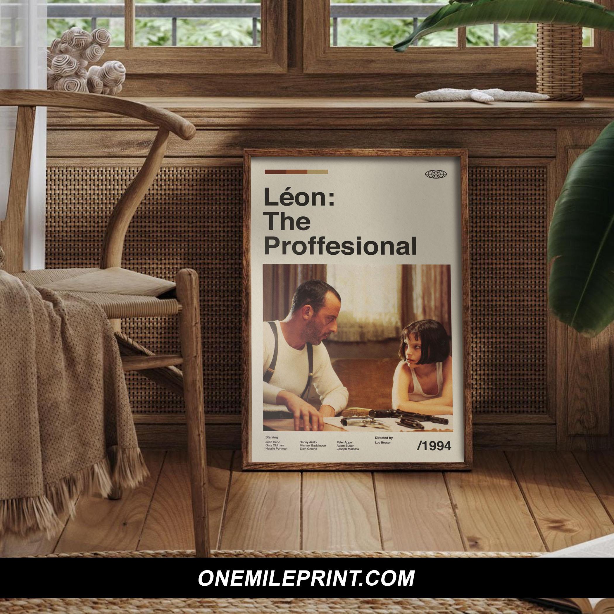 Midcentury Léon: The Professional Movie Poster