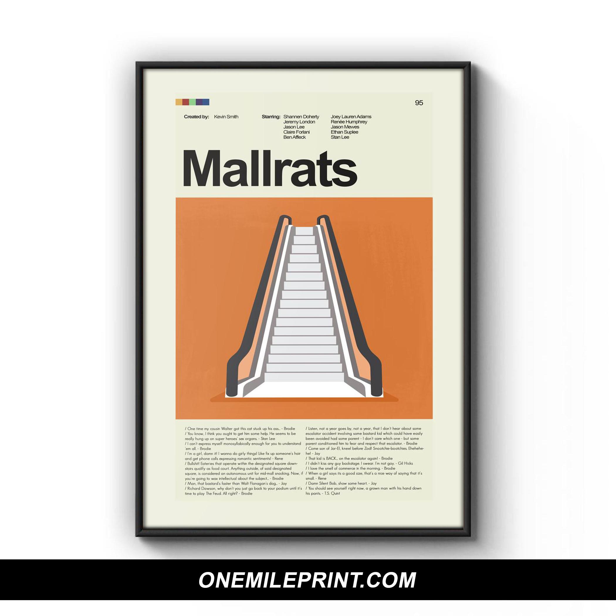 Mid Century Modern Mallrats Movie Poster