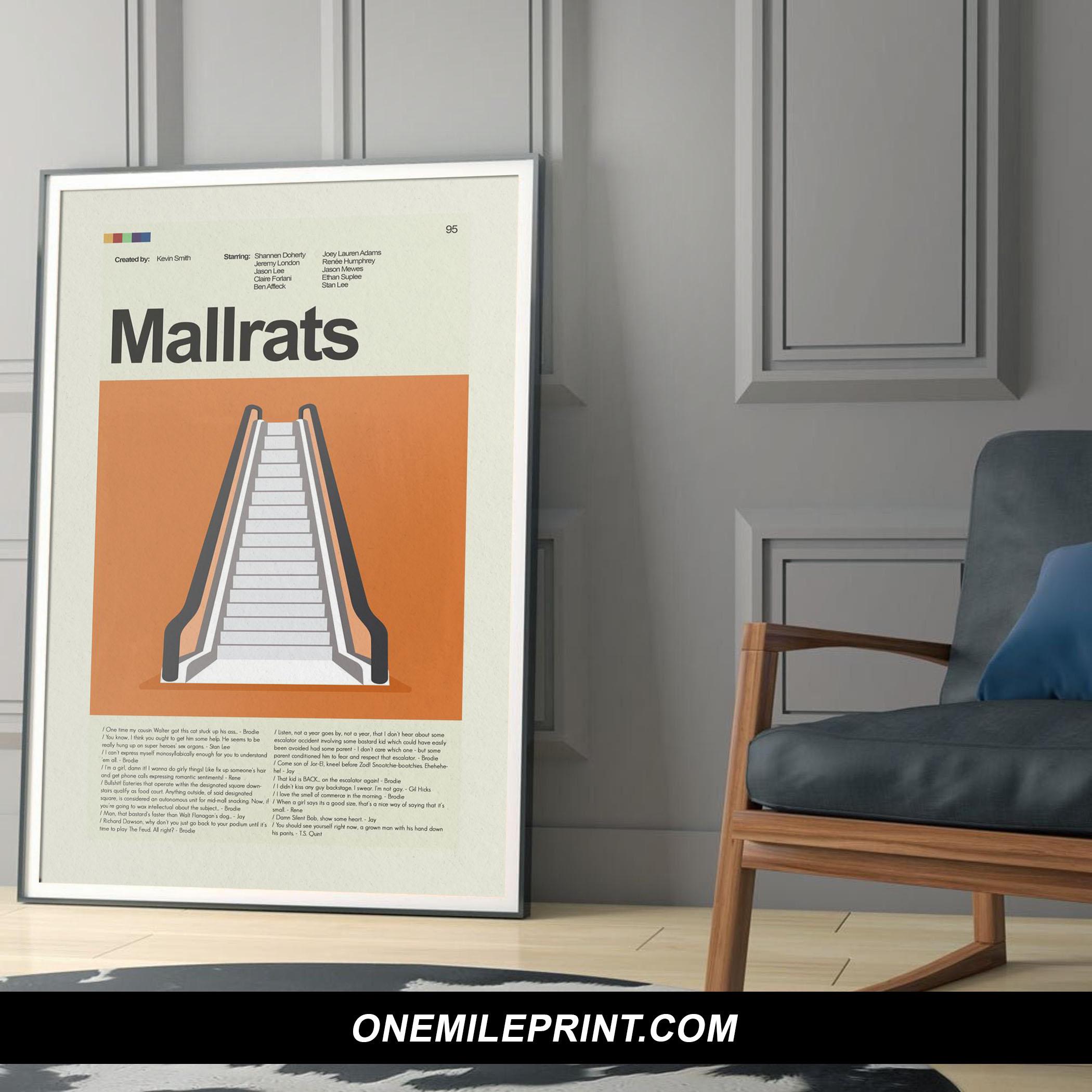 Mid Century Modern Mallrats Movie Poster