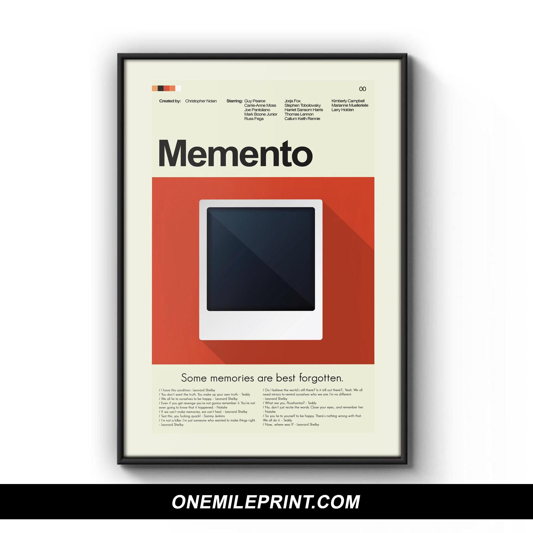 Mid Century Modern Memento Movie Poster
