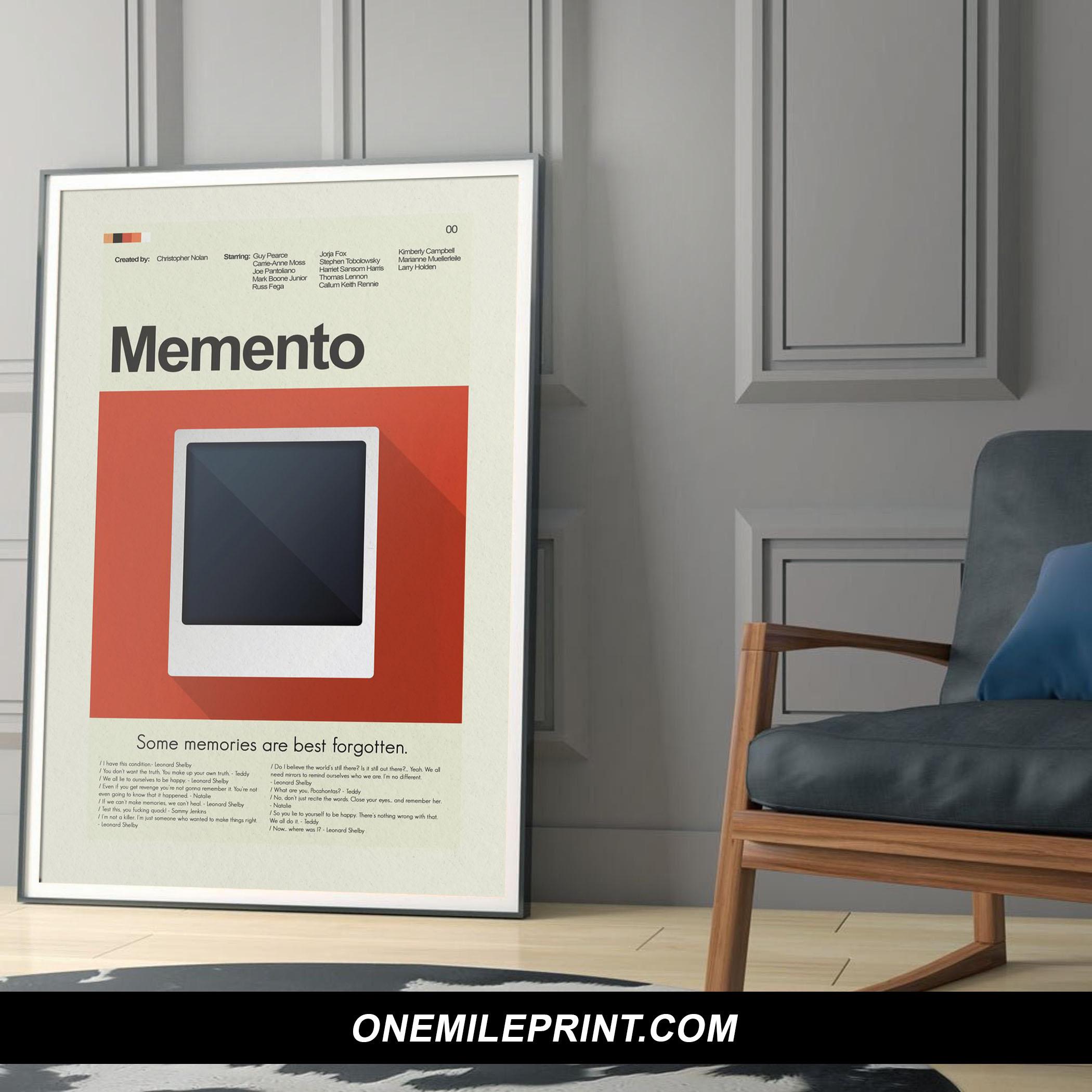 Mid Century Modern Memento Movie Poster
