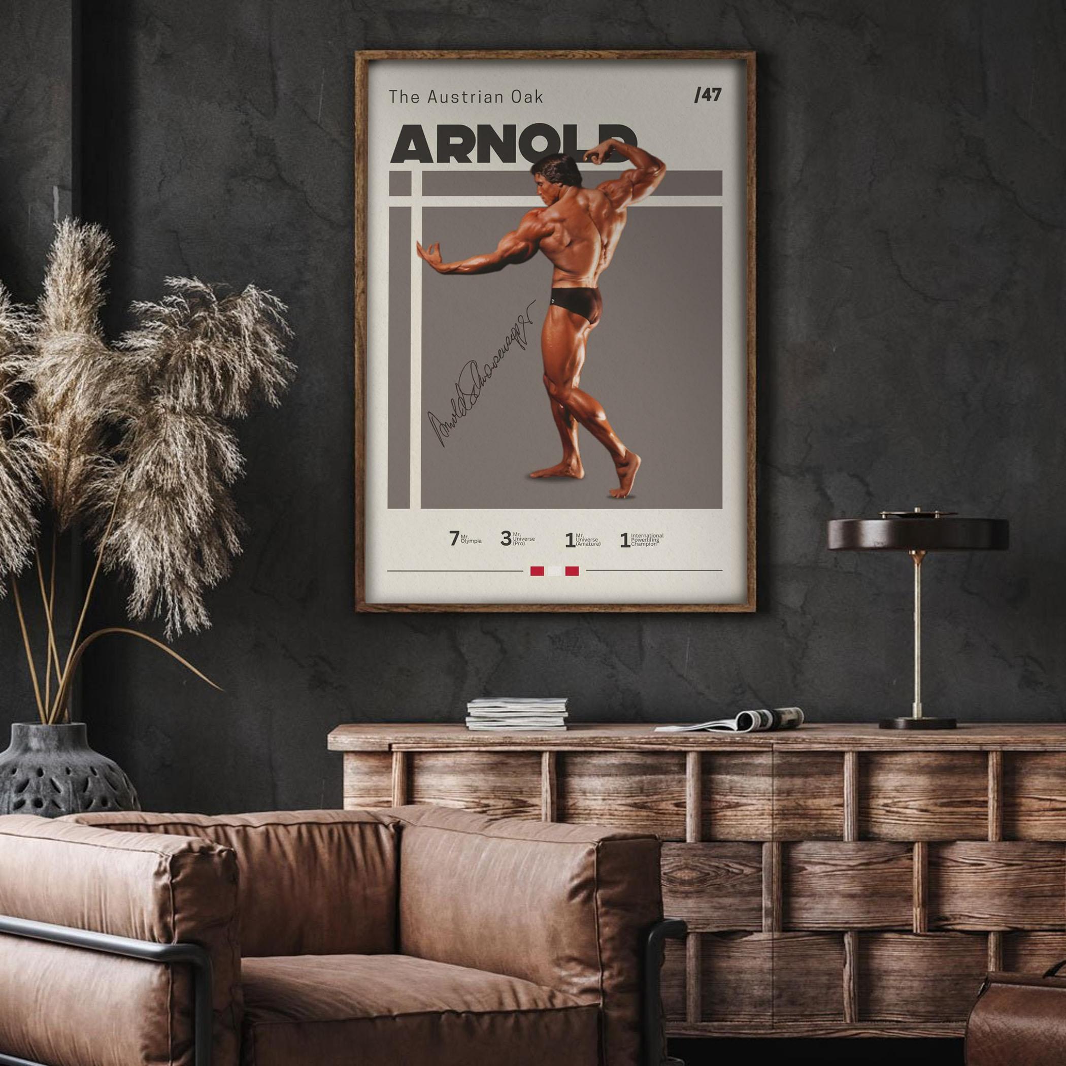 Mid Century Arnold Schwarzenegger Poster