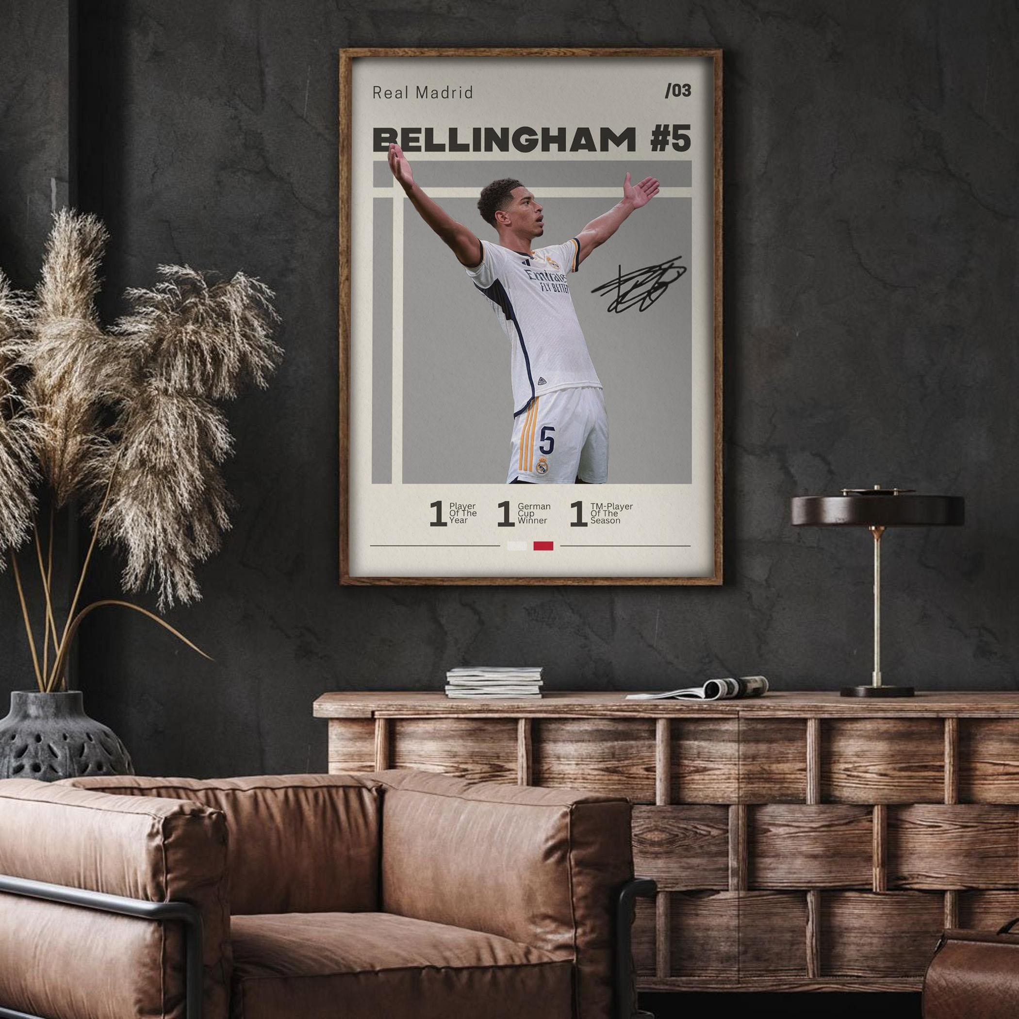 Mid Century Jude Bellingham Real Madrid Poster