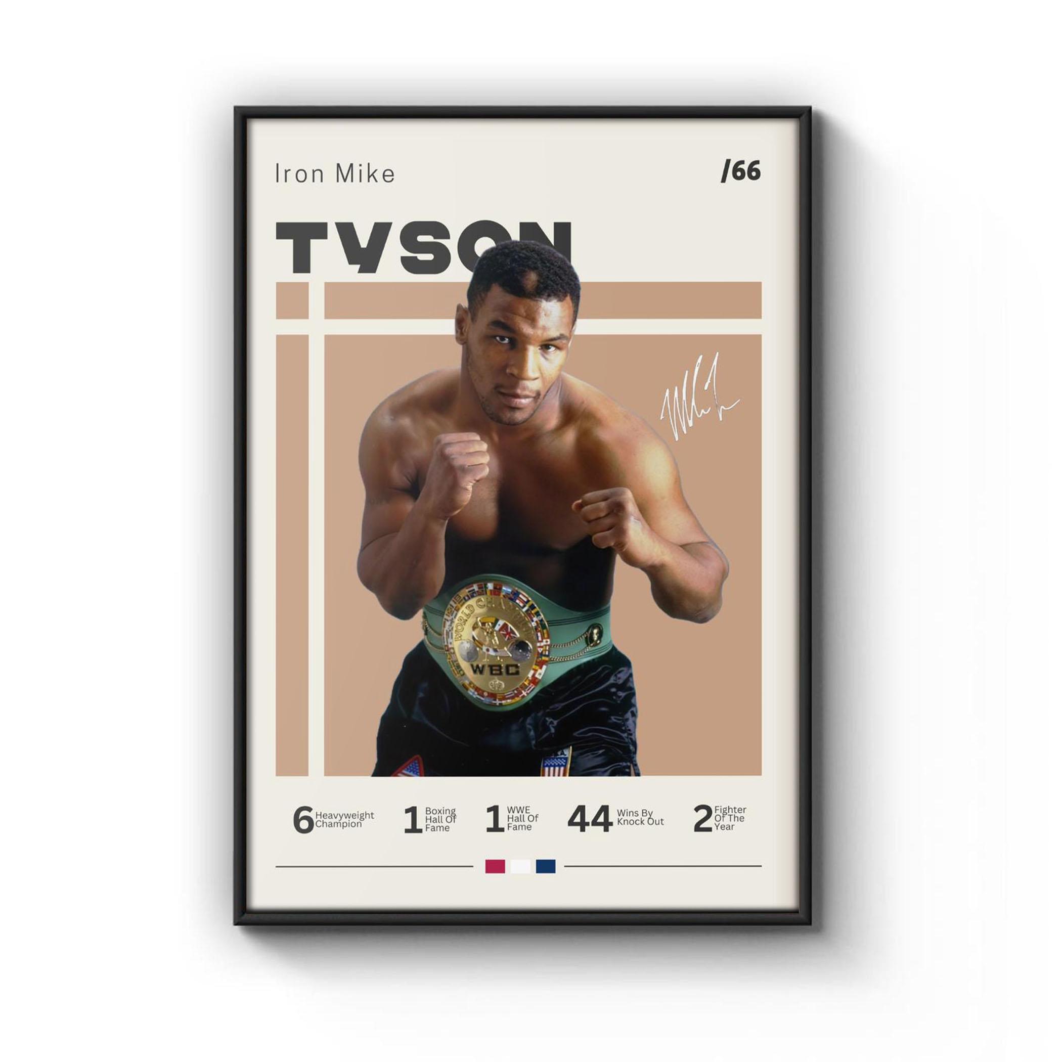 Mid Century Mike Tyson Poster