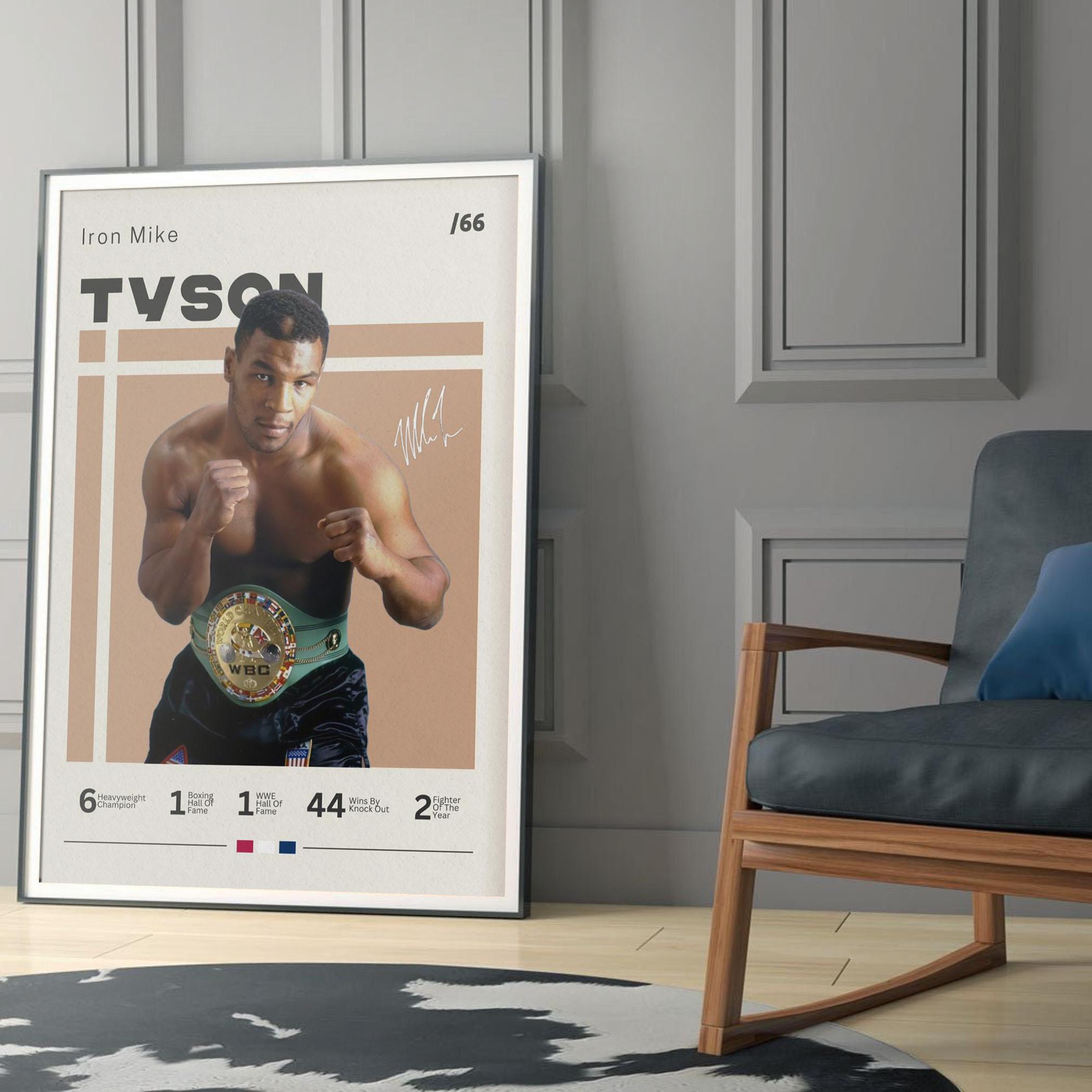 Mid Century Mike Tyson Poster