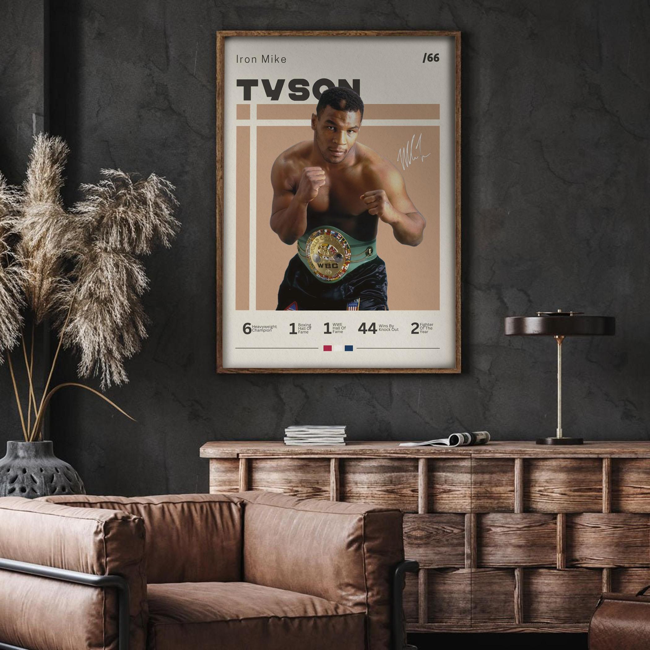 Mid Century Mike Tyson Poster