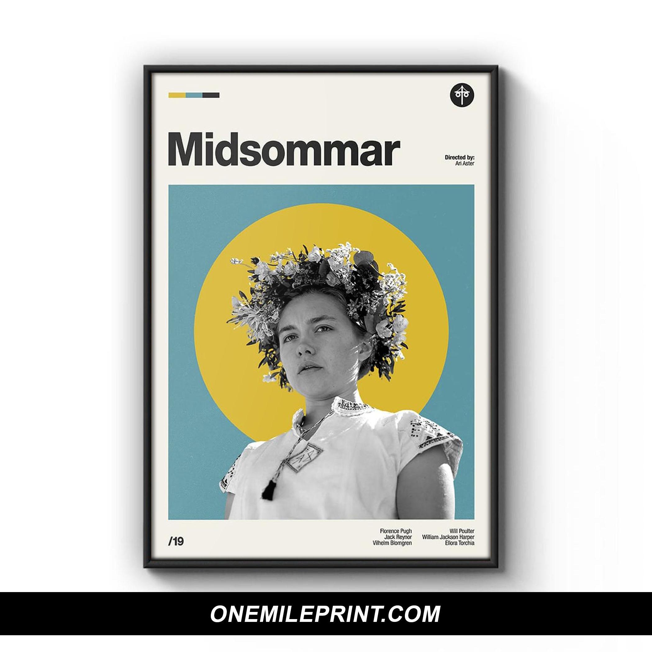 Retro Modern Midsommar Movie Poster