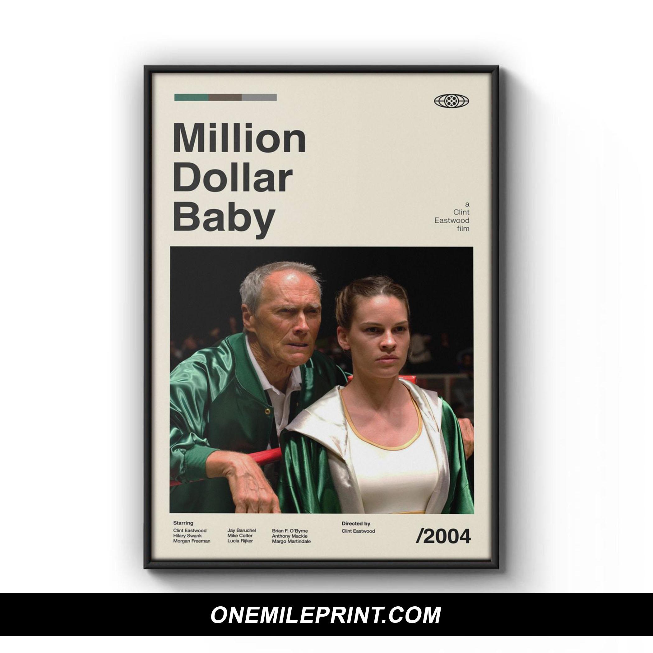 Midcentury Million Dollar Baby Movie Poster