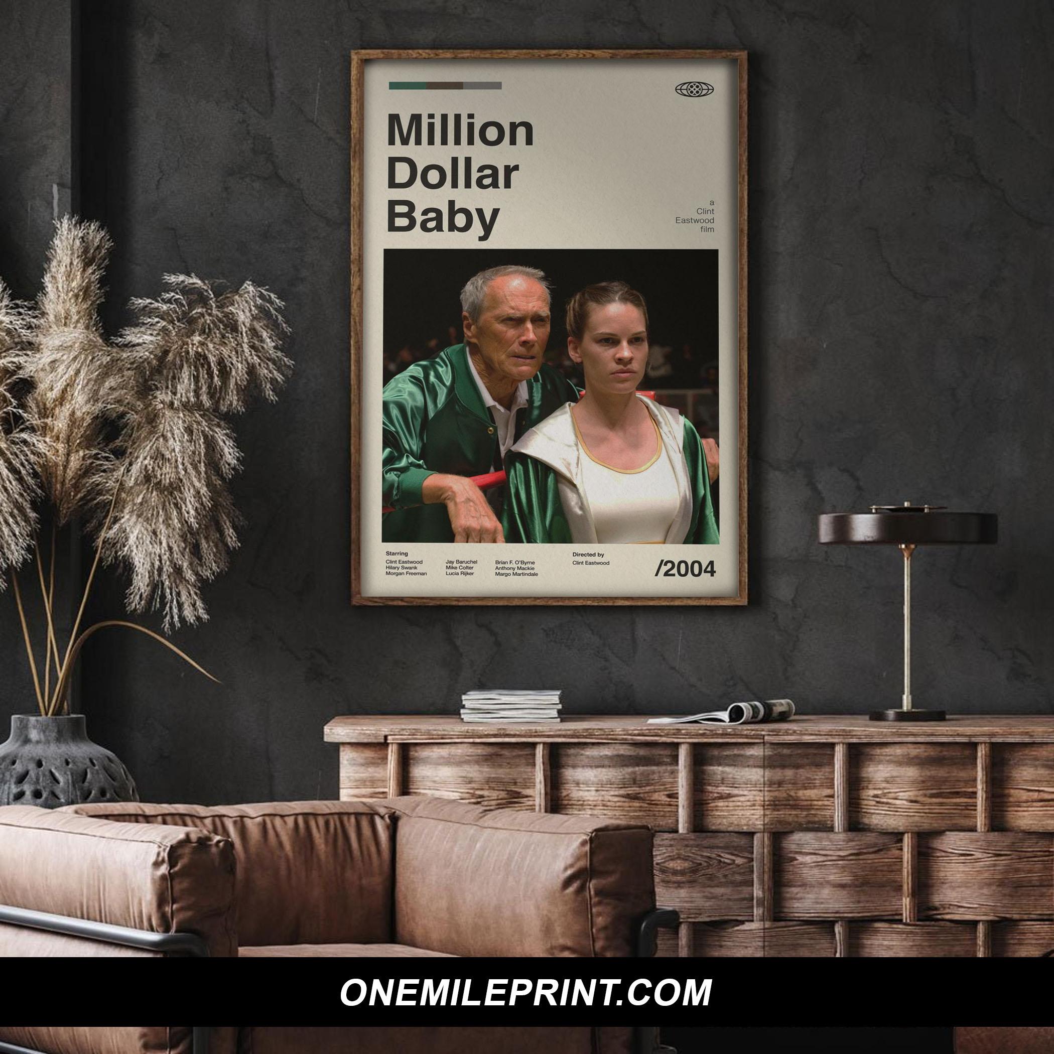 Midcentury Million Dollar Baby Movie Poster