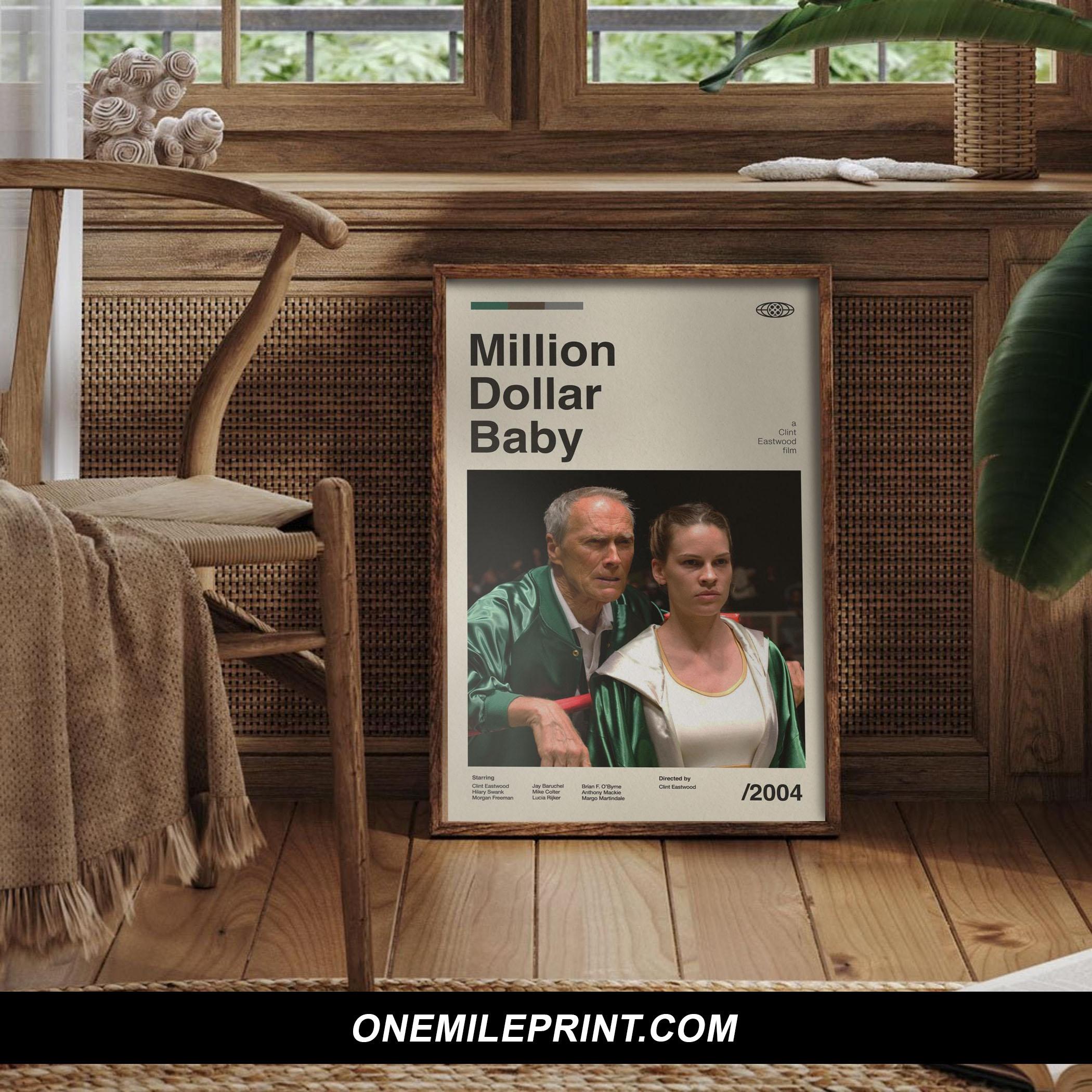 Midcentury Million Dollar Baby Movie Poster