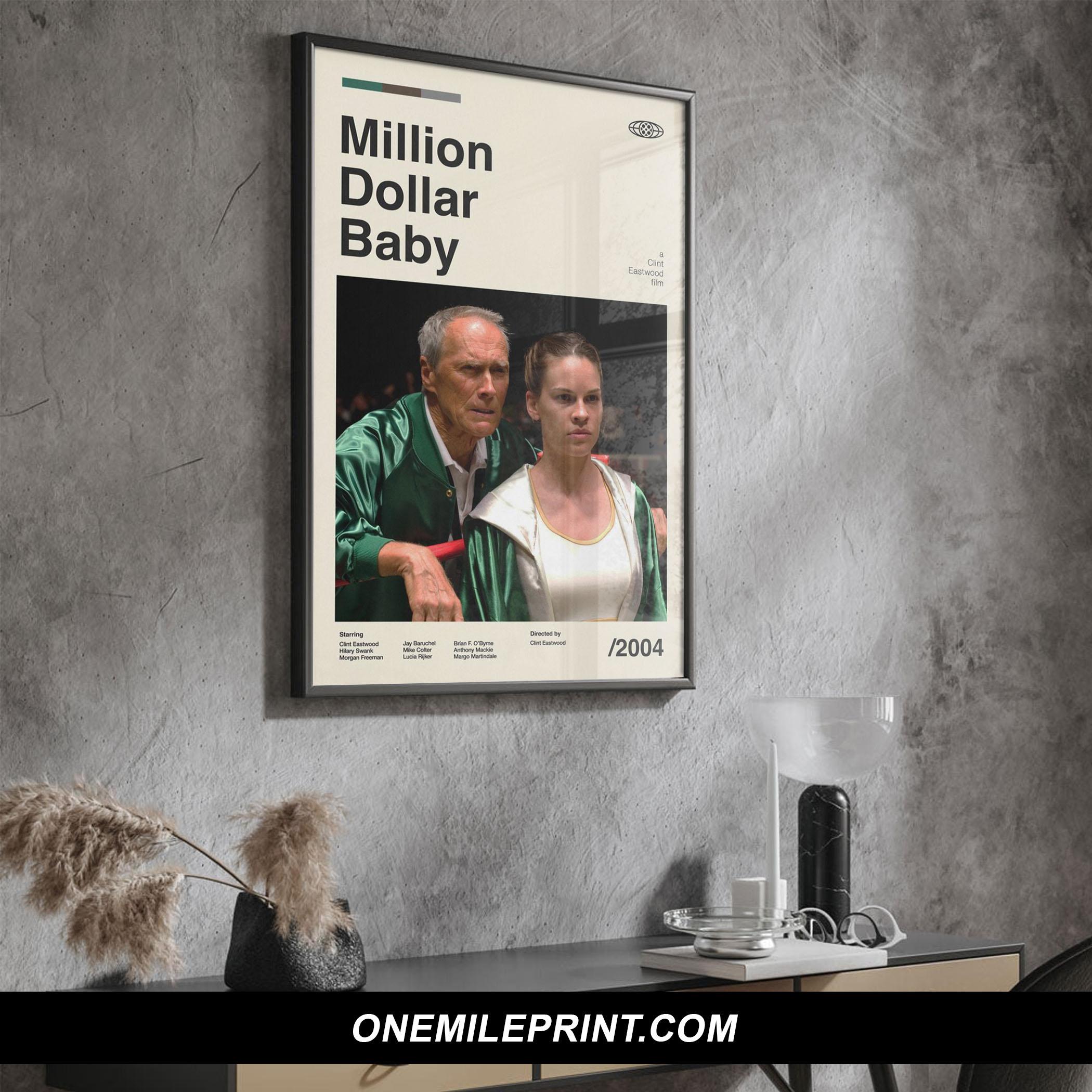 Midcentury Million Dollar Baby Movie Poster