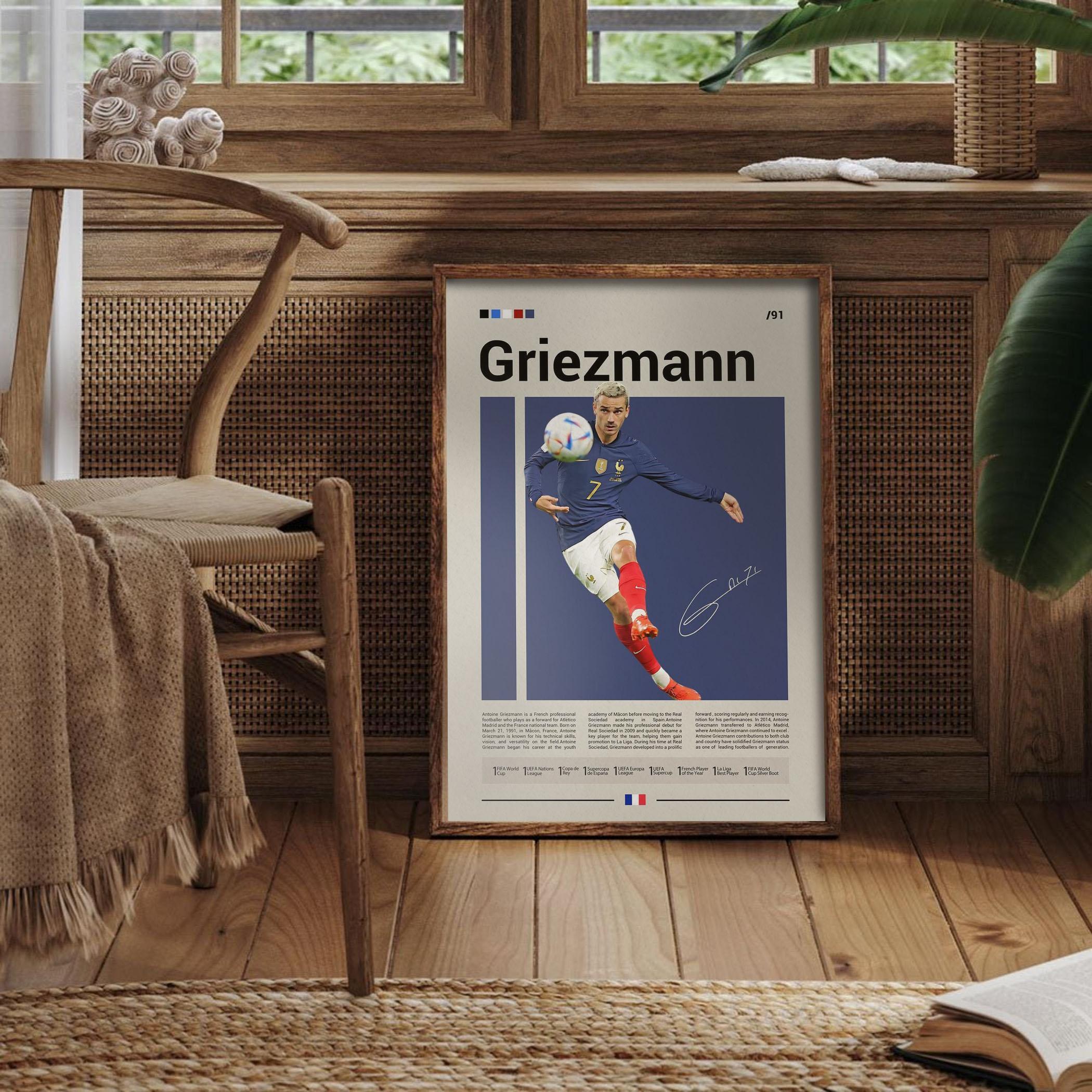 Minimalist Antoine Griezmann France National Team Poster