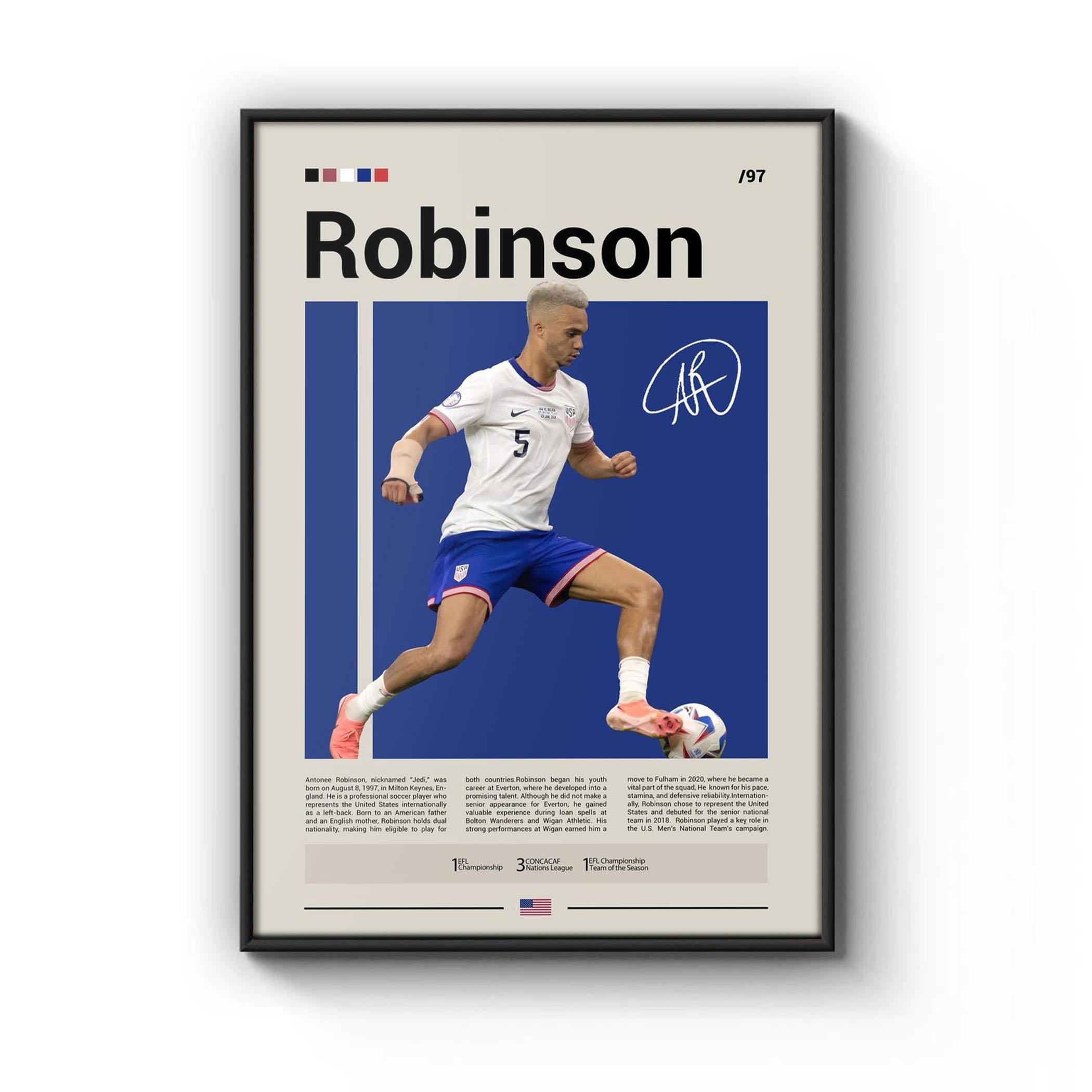 Minimalist Antonee Robinson Fulham FC Poster
